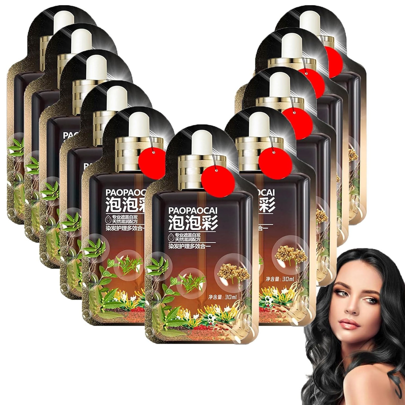 Plant Based Hair Shampoo 1.0 fl oz 10 Pack Long Lasting Color with ...