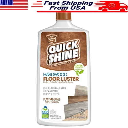 Plant-Based Hardwood Floor Cleaner Polish Unscented Luster 27 Fl Oz ...