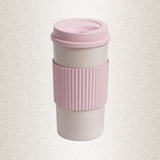 Plant-Based Reusable Coffee Cup with Lid| 18.6oz Portable Travel Mug ...