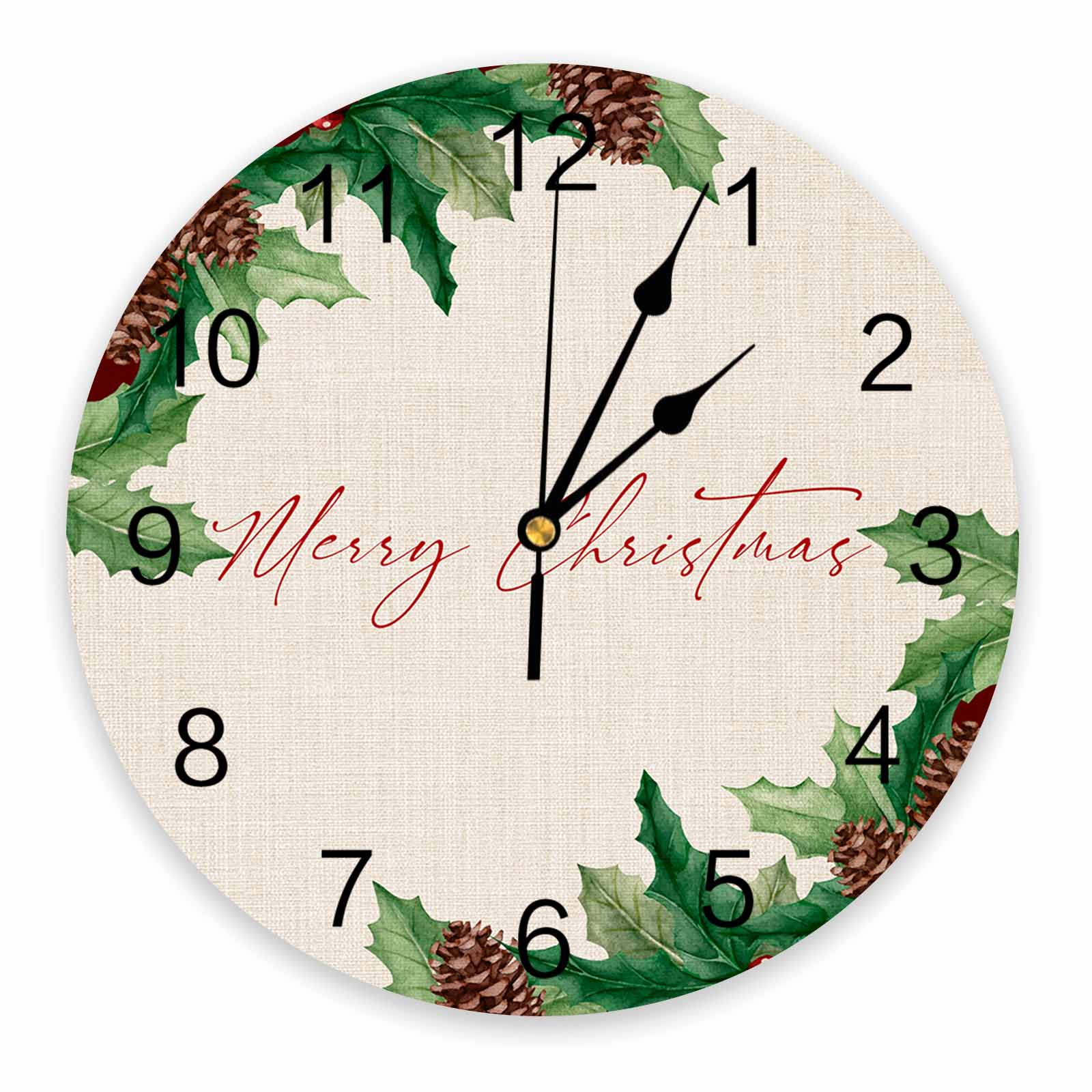 Plant Berries Pine Cs PVC Wall Clock Bedroom ration Wall Clock Modern ...