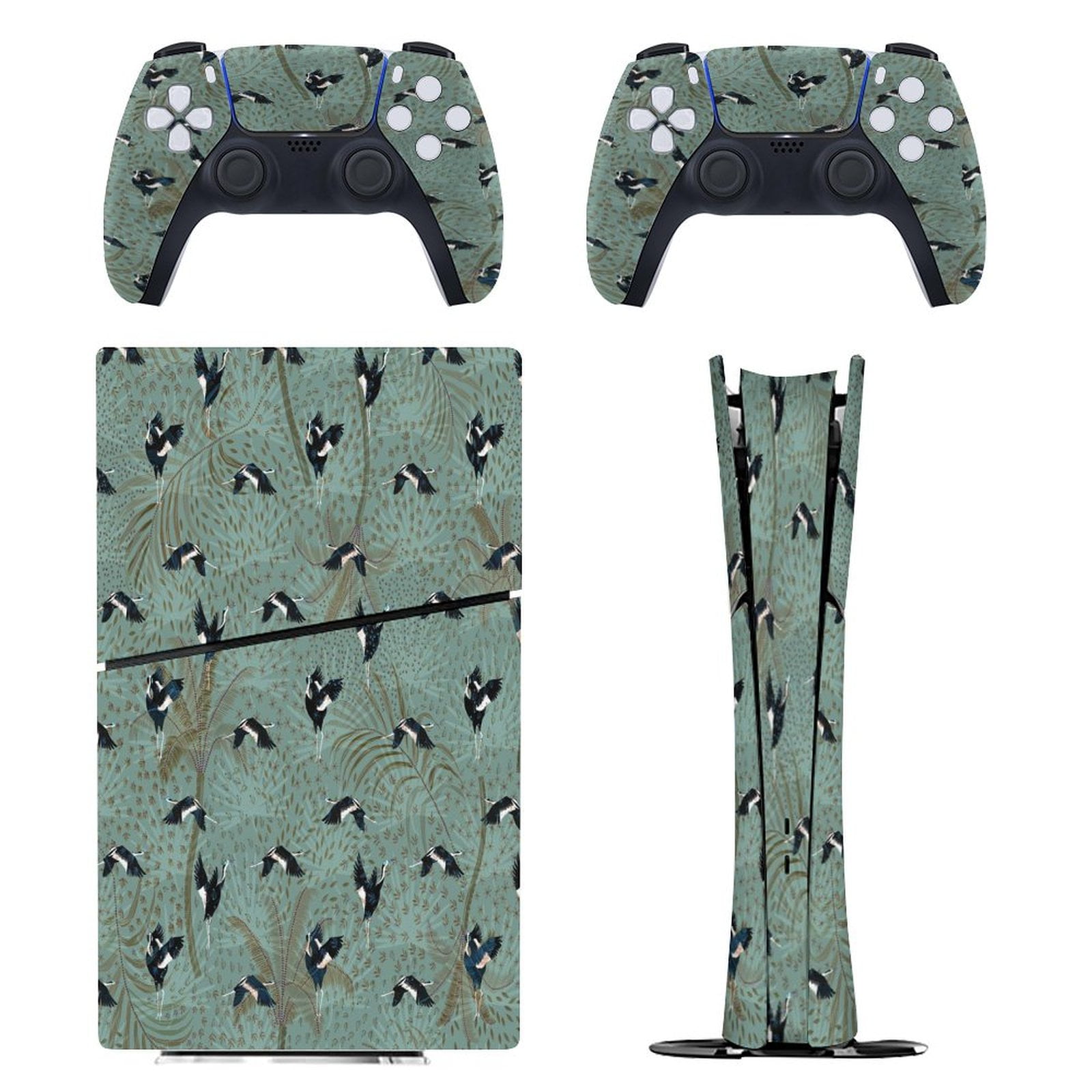 Plant Bird Leaves PS5/PS5 Slim Digital Disc Skin Sticker For Console ...