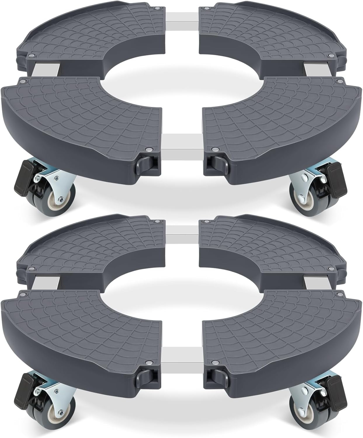 Plant Caddy with Locking Wheels Heavy Duty, Adjustable 12 to 18 Inch ...