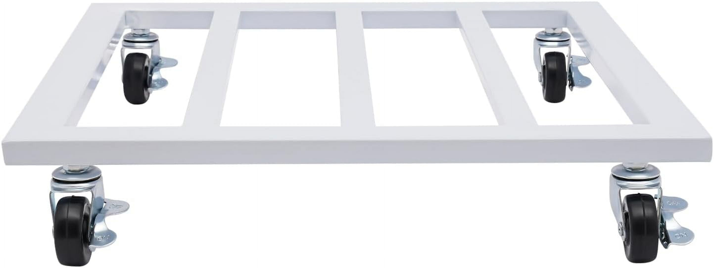 Caddy with Wheels, 16 Inch Stand Metal Square Dolly with Lockable ...