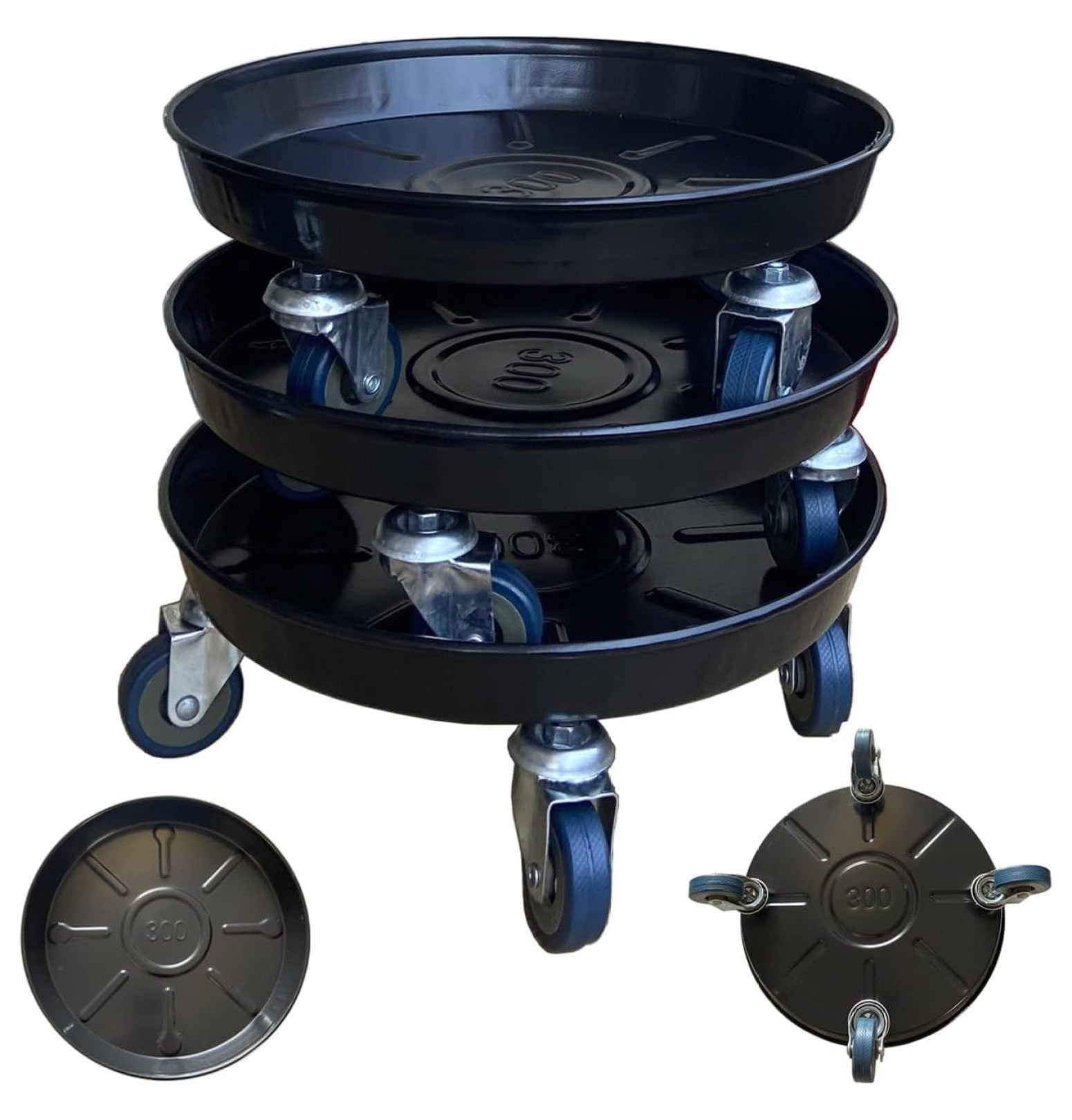 Plant Caddy with Wheels - 3Pcs Heav y Duty Rolling Plant Stand with 5 ...