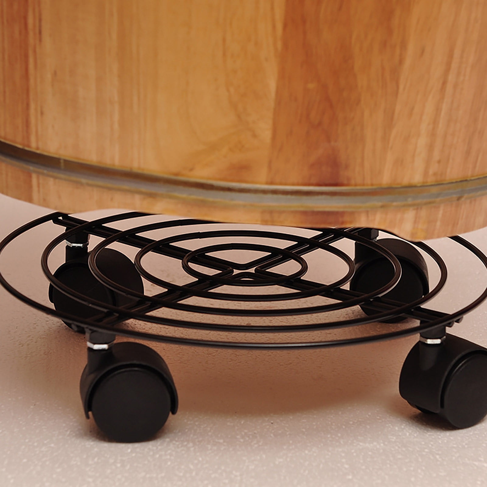 Caddy with Wheels Heavy Duty 10.6 Inch Metal Rolling Stand for Indoor ...