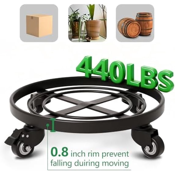 Plant Caddy with Wheels Heavy Duty 14“ 2 Pack Rolling Plant Stand Plant ...