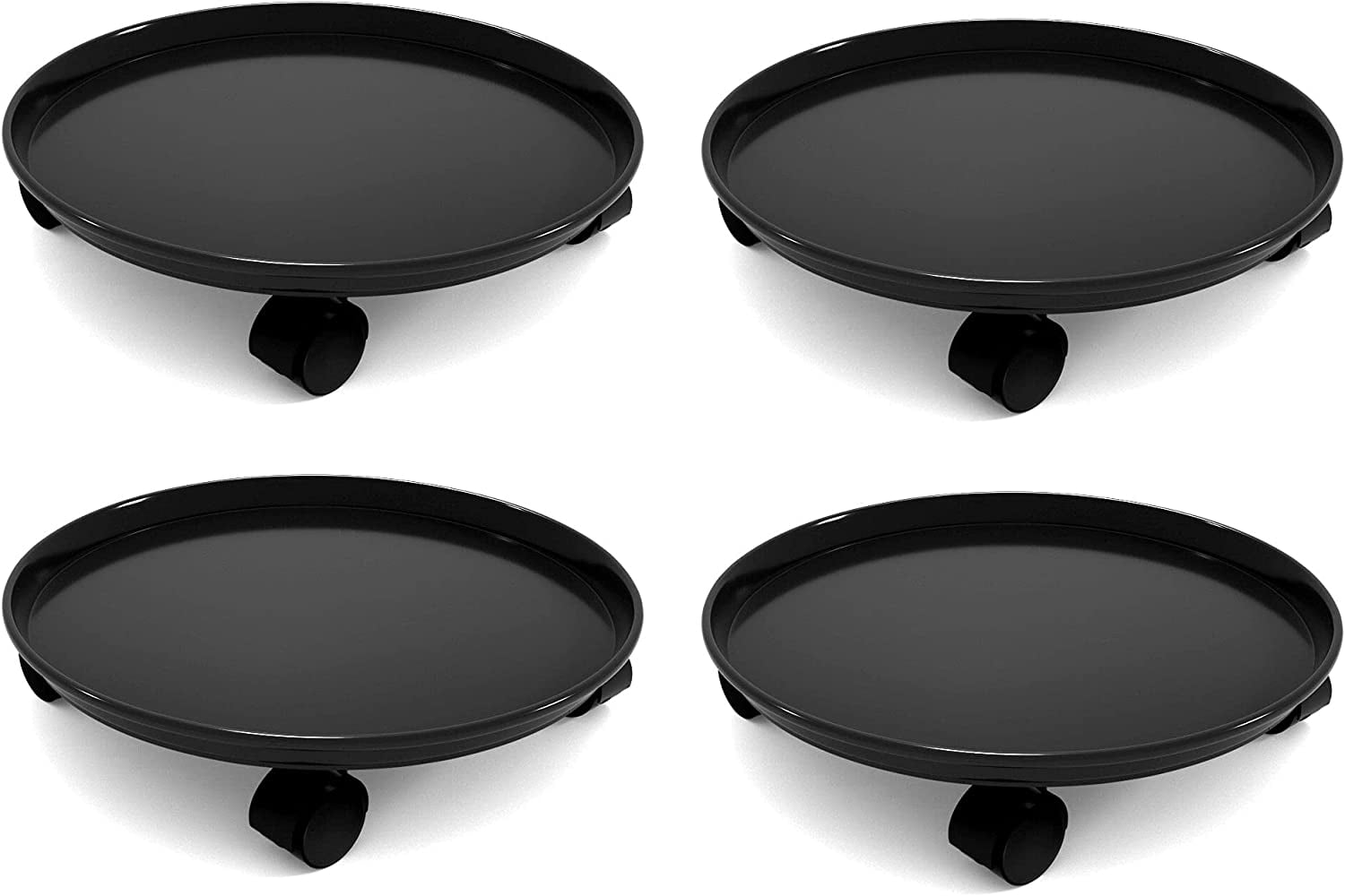 Plant Caddy with Wheels Heavy Duty,4 Pack of Plant Pallet Caddy,Round ...