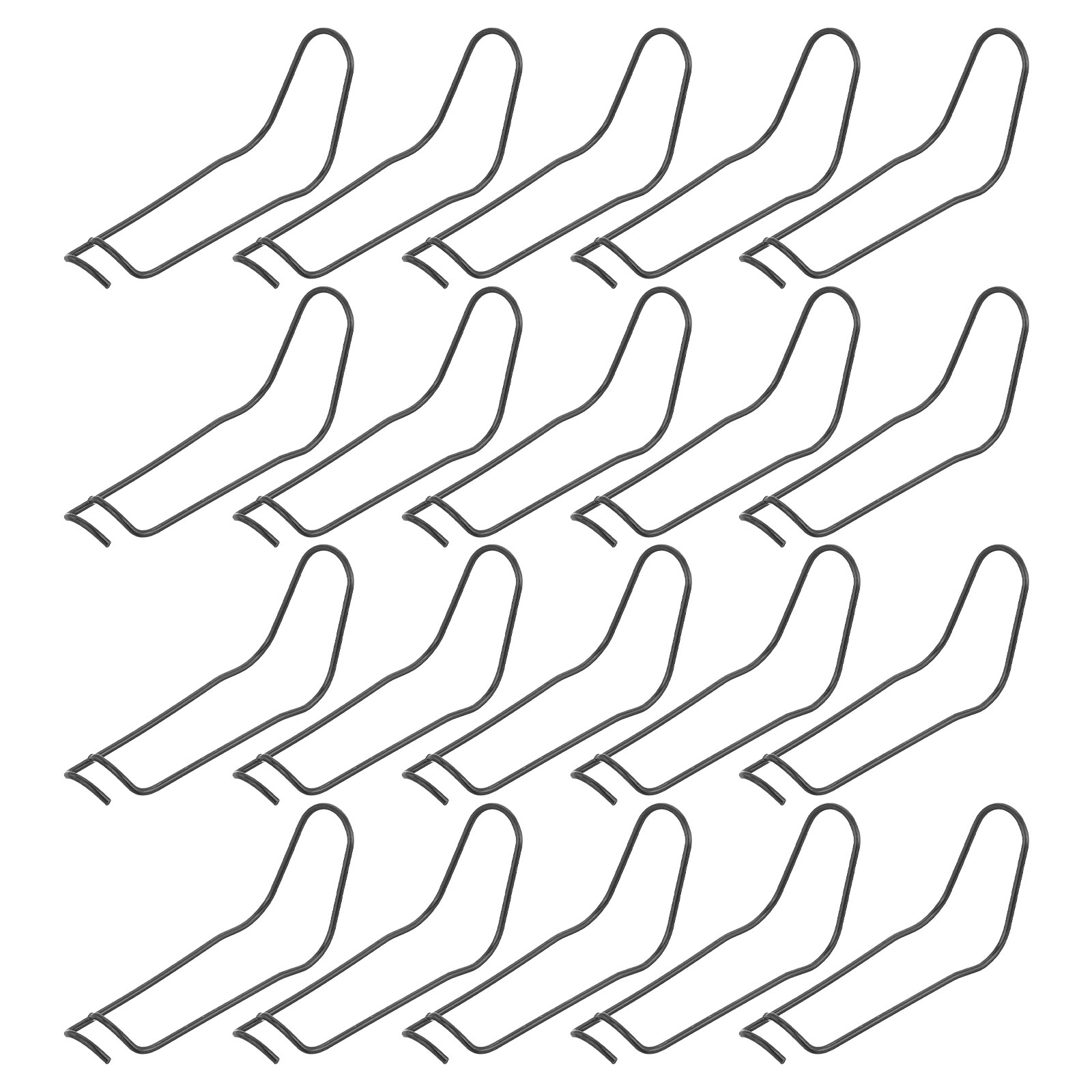 Plant Cages Connector, 20 Pack Fit 25mm to 25mm Round Tube, Plant Clip ...