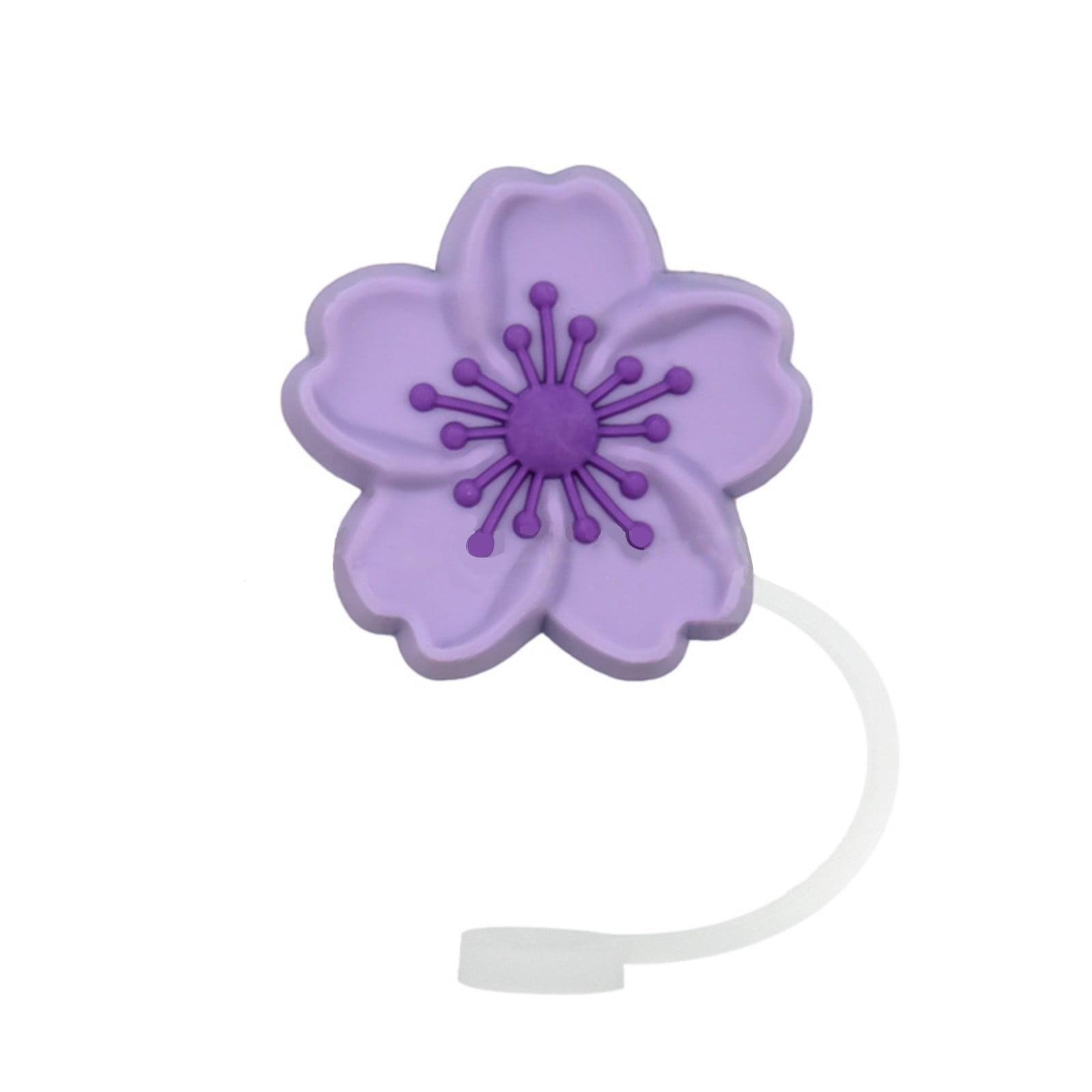 Plant Cartoon Straw Cover Straw Cap Silicone Dustplug Flower Party ...