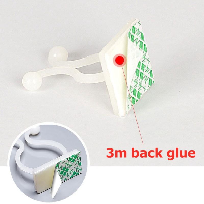 Plant Climbing Wall Clip Self-Adhesive Fastener Tied Vine Buckle Hook ...