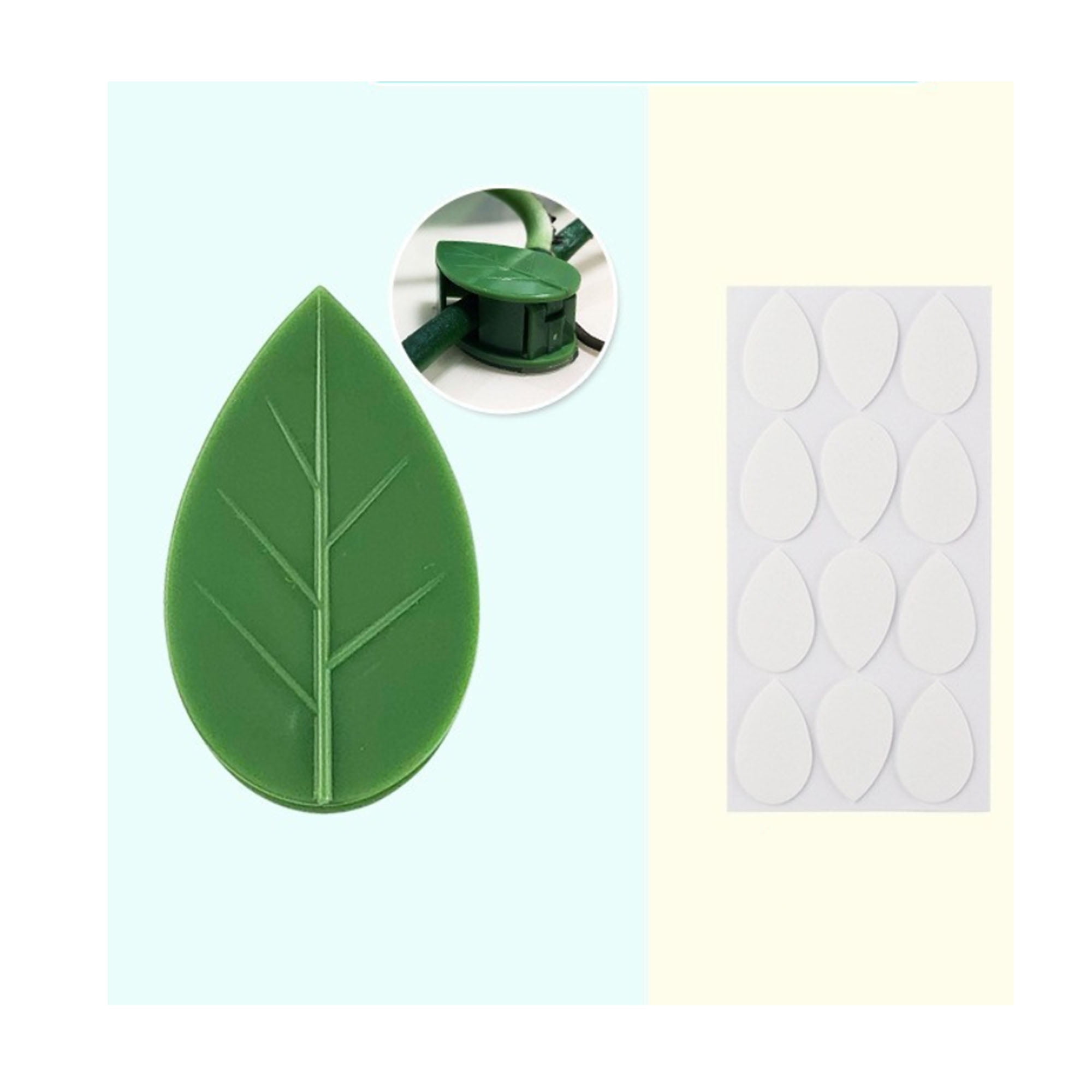 Plant Climbing Wall Fixture Clips with Acrylic Adhesive Sticker Plant ...