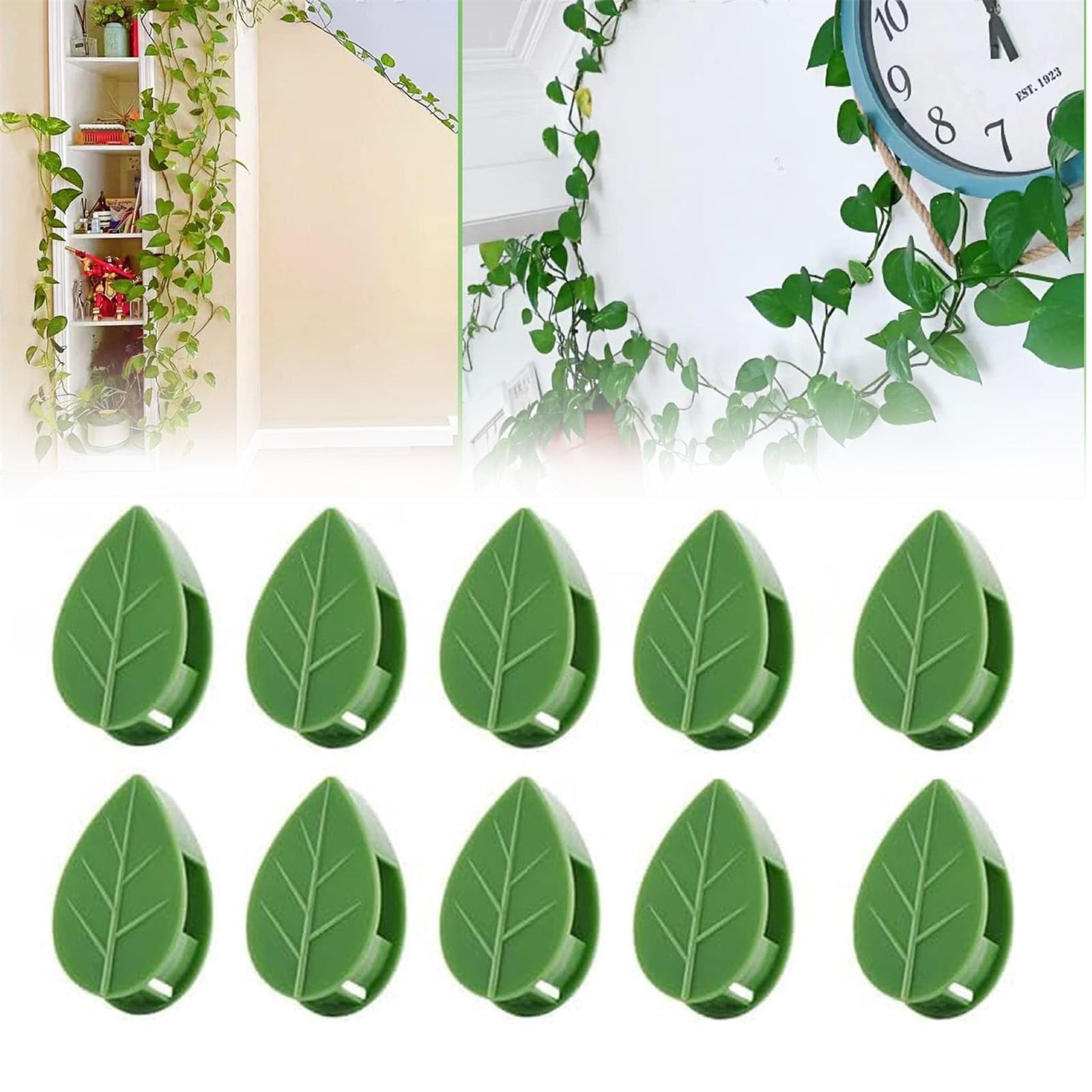 Plant Climbing Wall Self-Adhesive Hook Clips - 10PCS Invisible Rattan ...