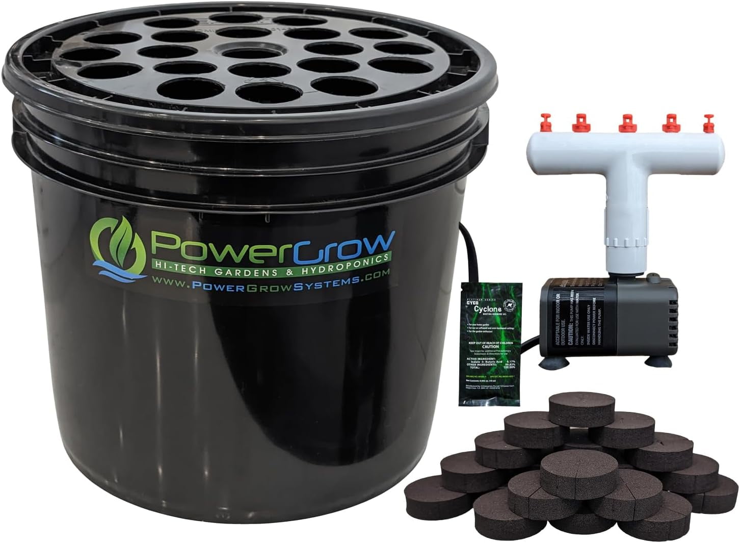 Plant Cloning Machine - Deluxe 21-Site Bucket Cloner Kit by PowerGrow ...