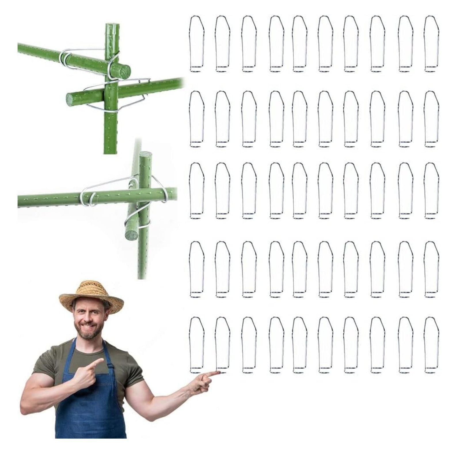 Plant Connecting Buckles, Plant Grid Clip for Plant, Plant Cages ...