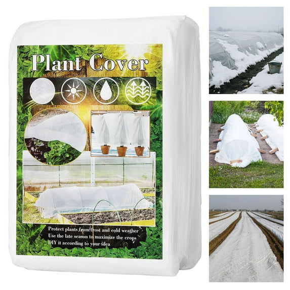 Plant Covers Freeze Protection, 10X50FT Reusable Thickened Winter ...