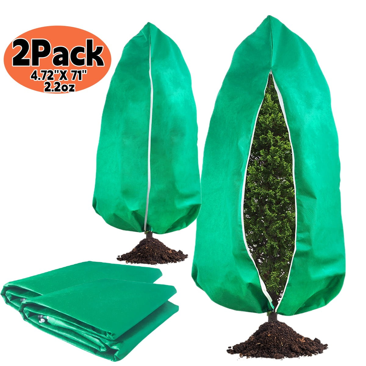 Plant Covers Freeze Protection, 2.2oz Floating Row Cover, Large Frost ...