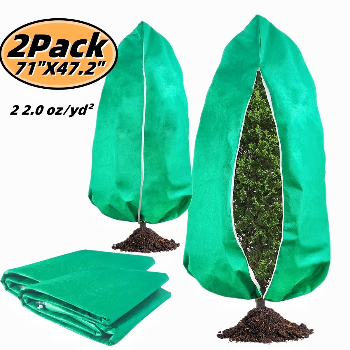 Plant Covers Freeze Protection,Winter Tree cover 2.2oz Large Frost ...