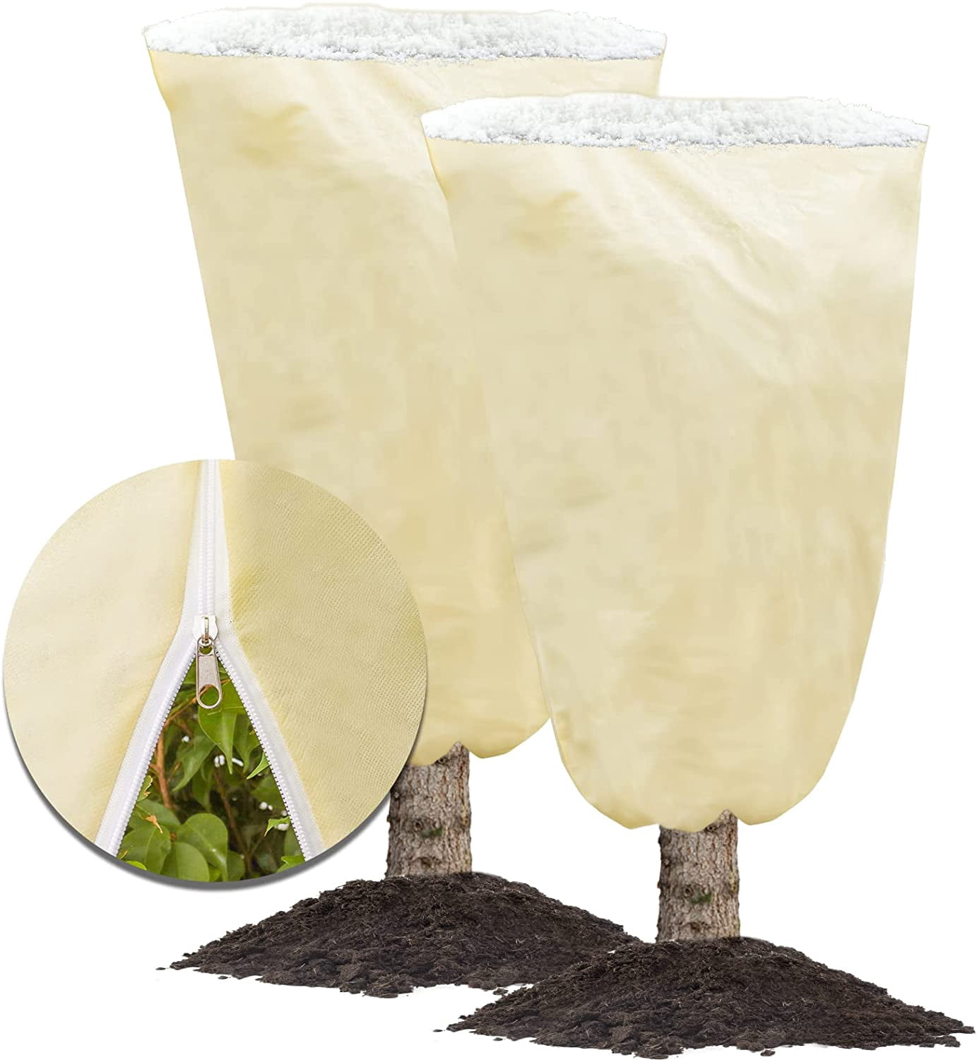 Plant Covers Freeze Protection, 47.2''×70.8'' Winter Cold Weather Frost ...