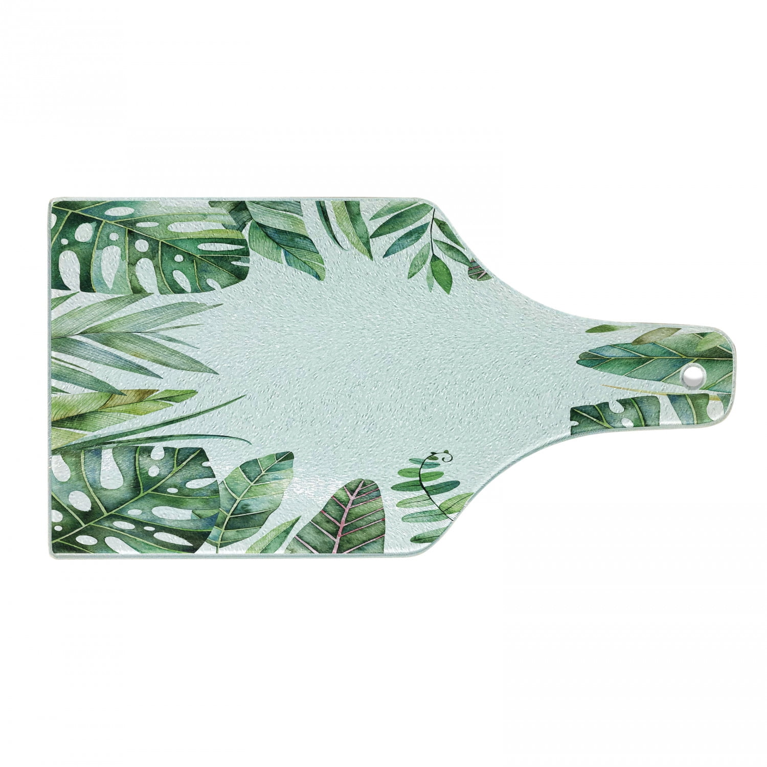 Plant Cutting Board, Interesting Jungle Themed Picture with Leaves and ...