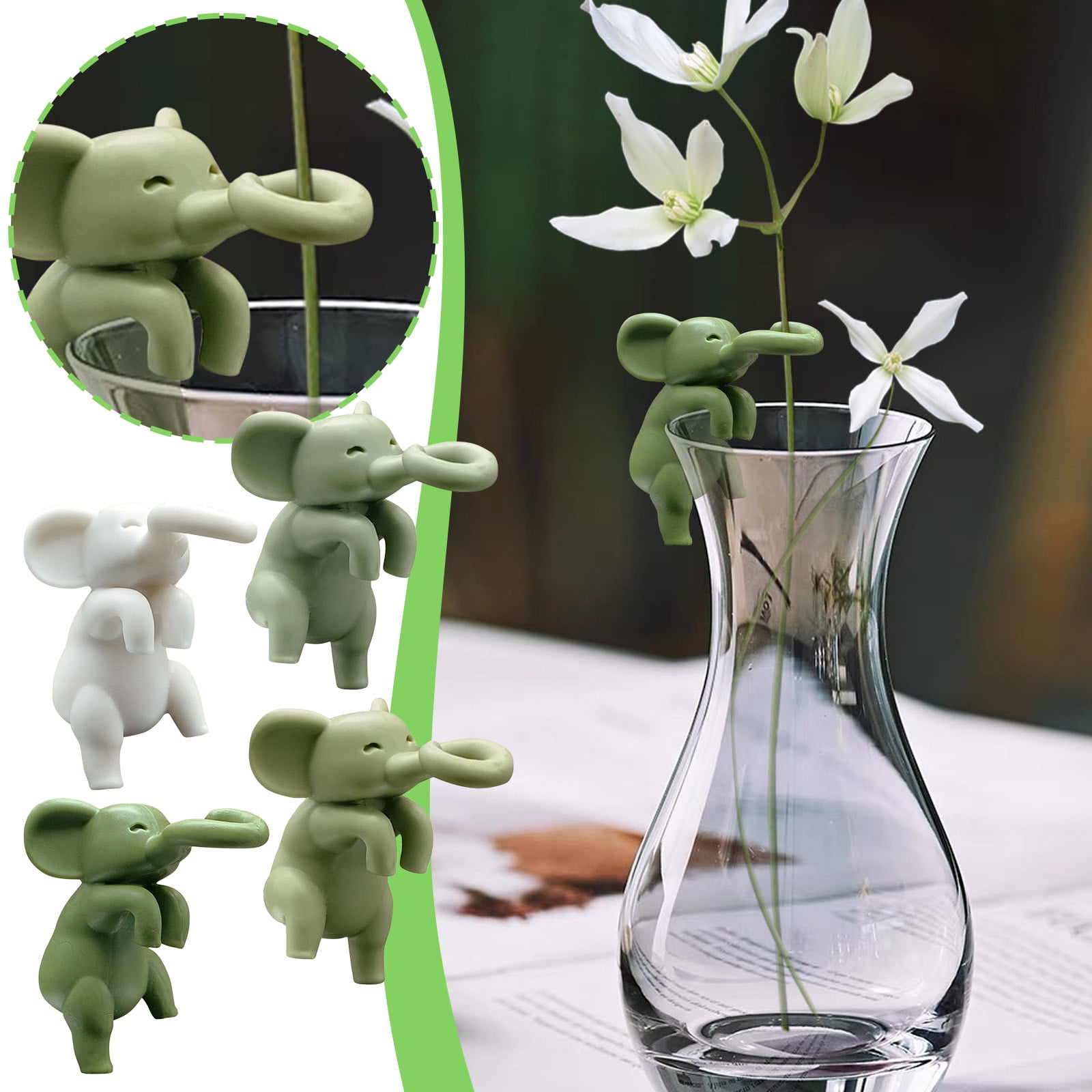 Plant Cuttings Holder, Cute Elephant Plant Propagation Companion, Leaf ...