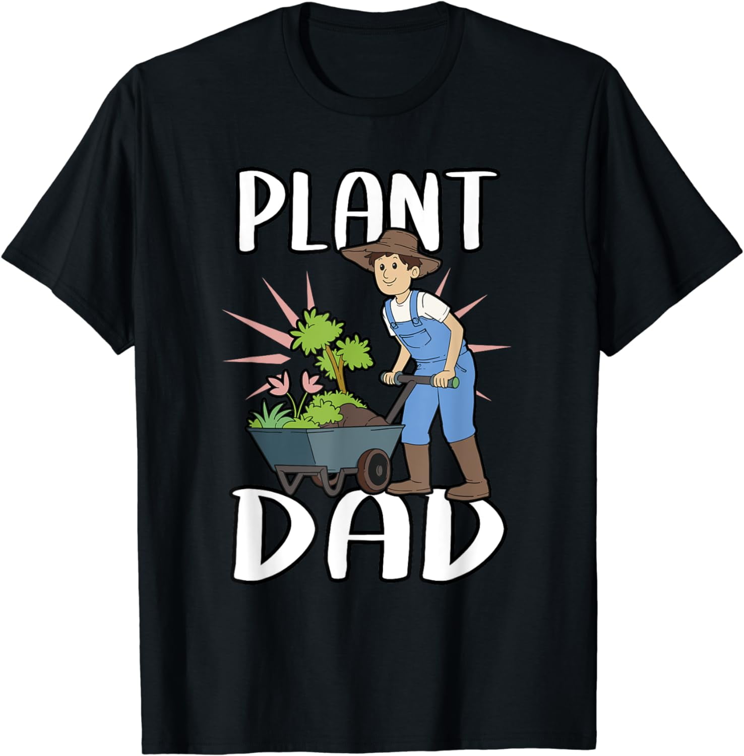Plant Dad Garden Plant Flower Succulent Mower T-Shirt - Walmart.com