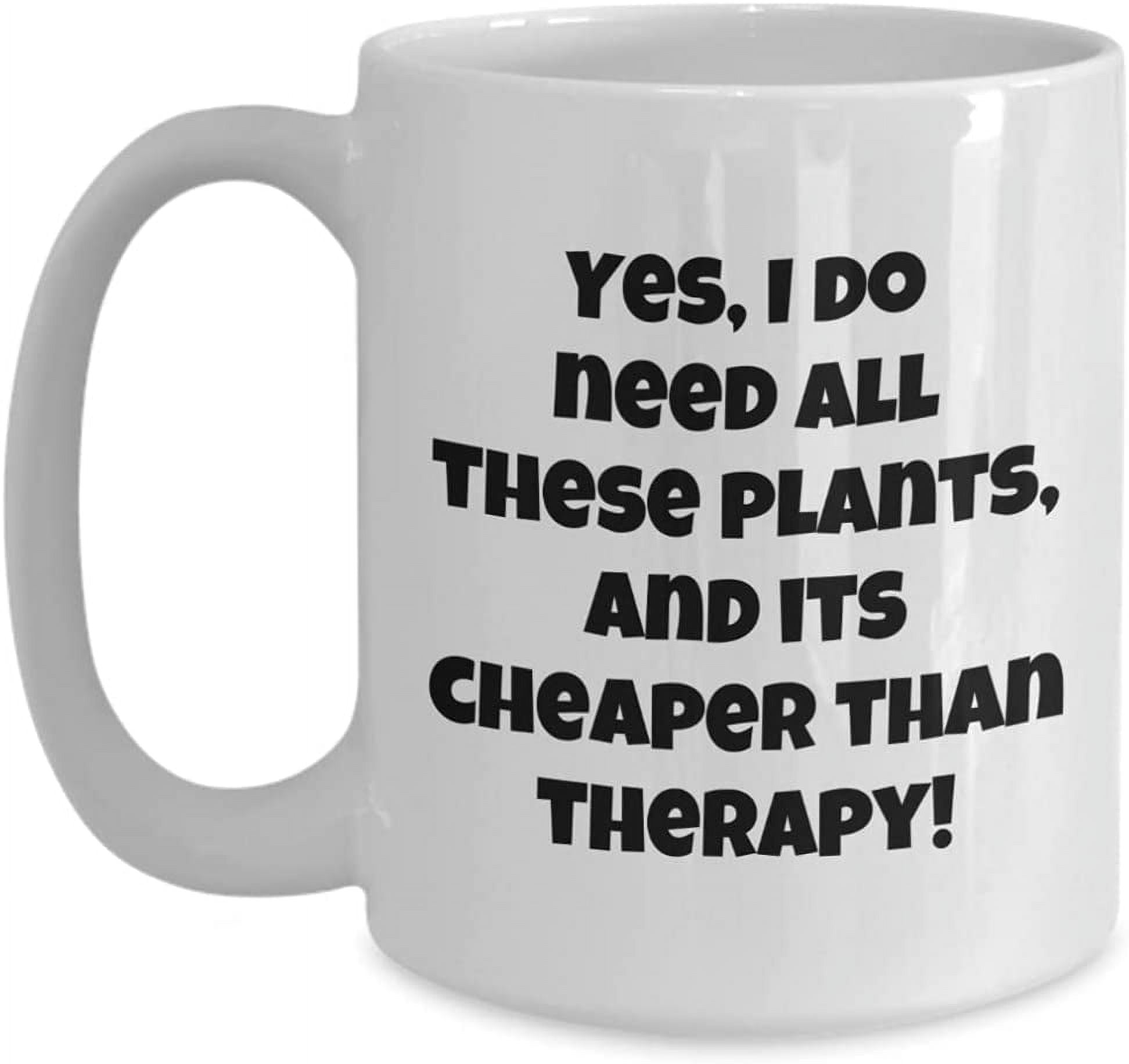 Plant Dad Mug, Plant Therapy Mug, Plant Mom Mug, Funny Gardening Coffee ...