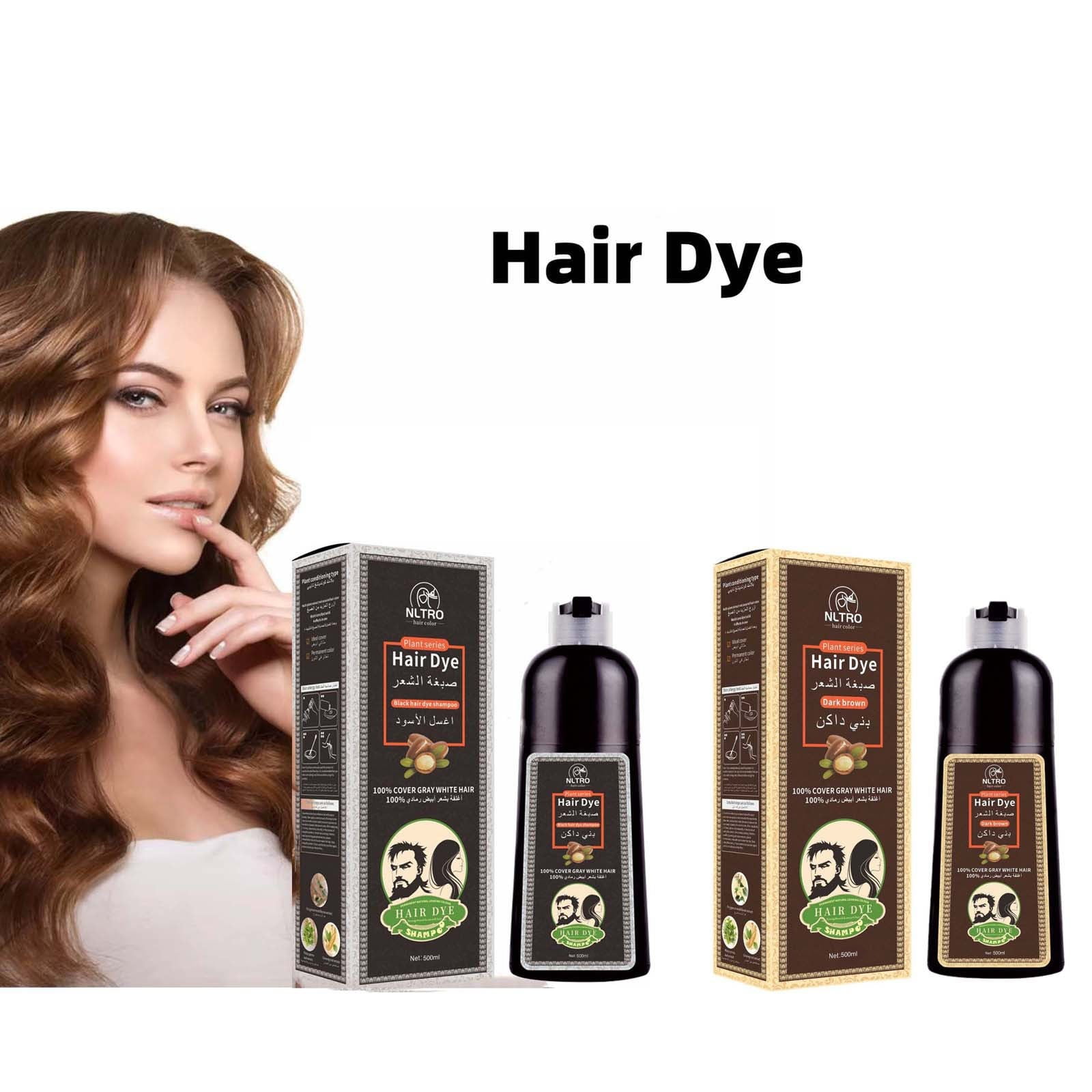 Plant Extracted Shampoo Color Agent, 420ml Bottle, Botanical Extracts ...