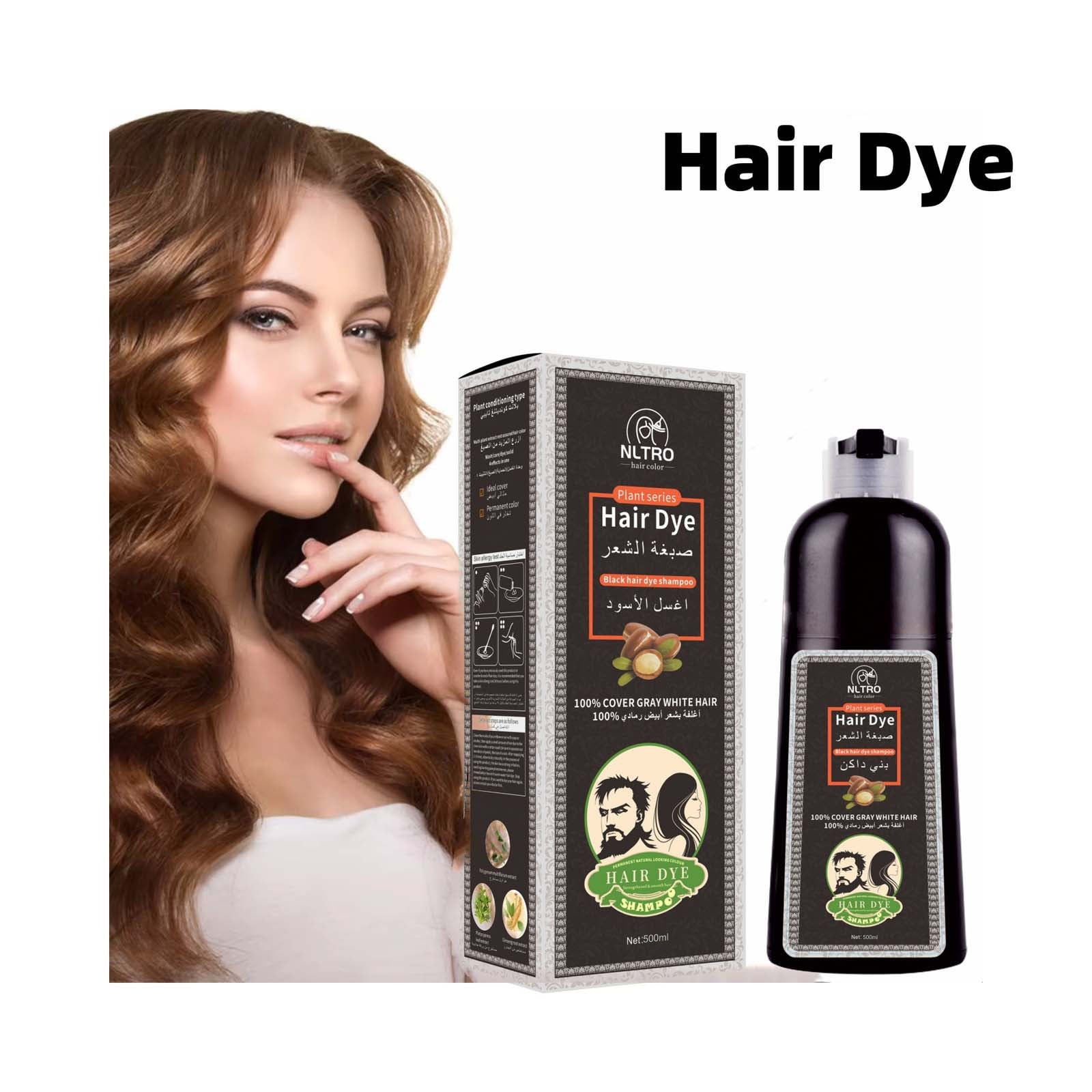 Plant Extracted Shampoo Color Agent, 420ml Natural Hair Care, Sulfate ...