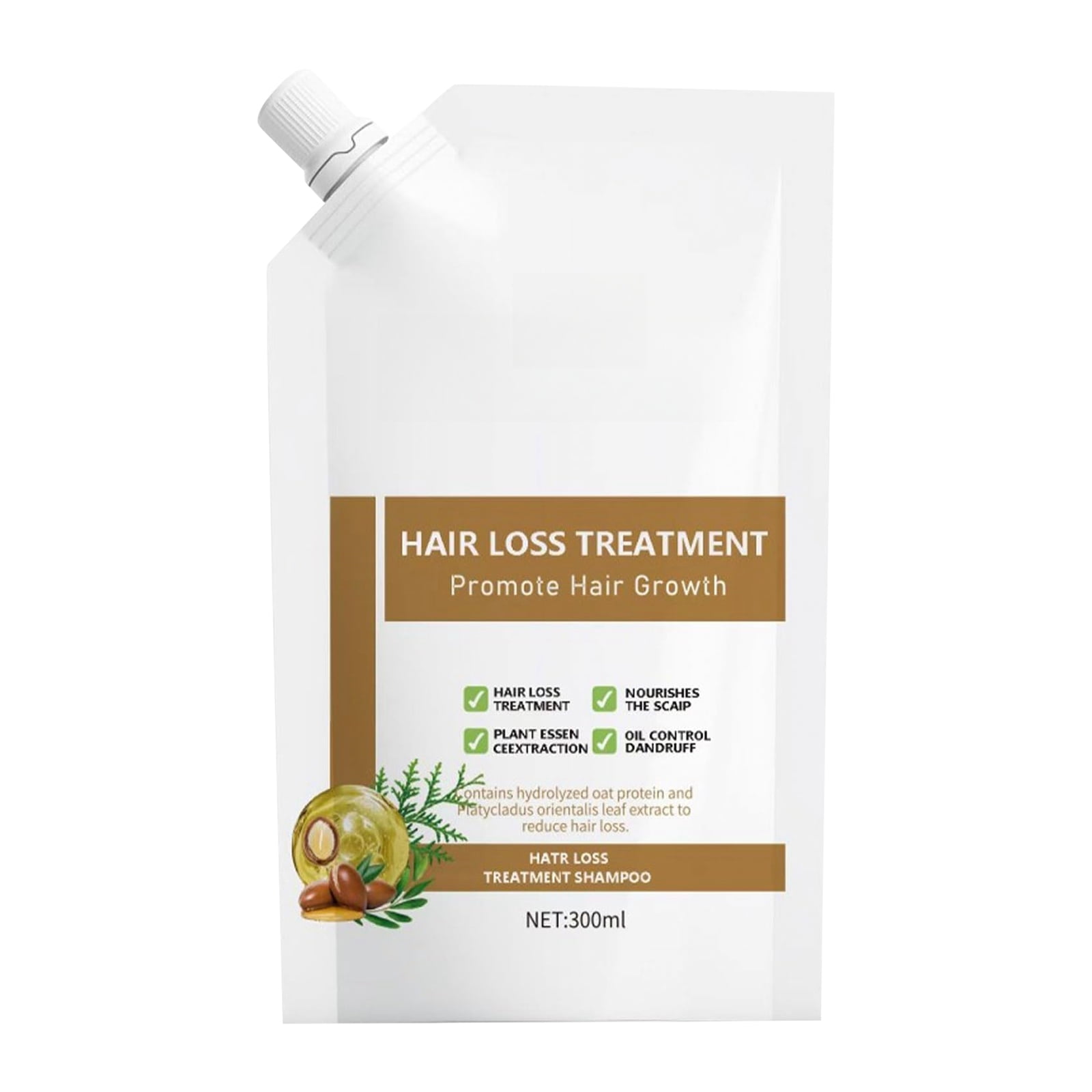 Plant Extracts Shampoo for Anti Hair Loss Gentle Formula Promotes Hair ...