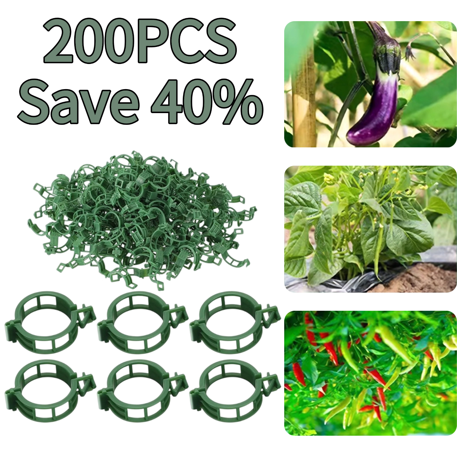 Plant Fixing Clip, 2025 New Plant Clip for Climbing Plants Clear Plant ...
