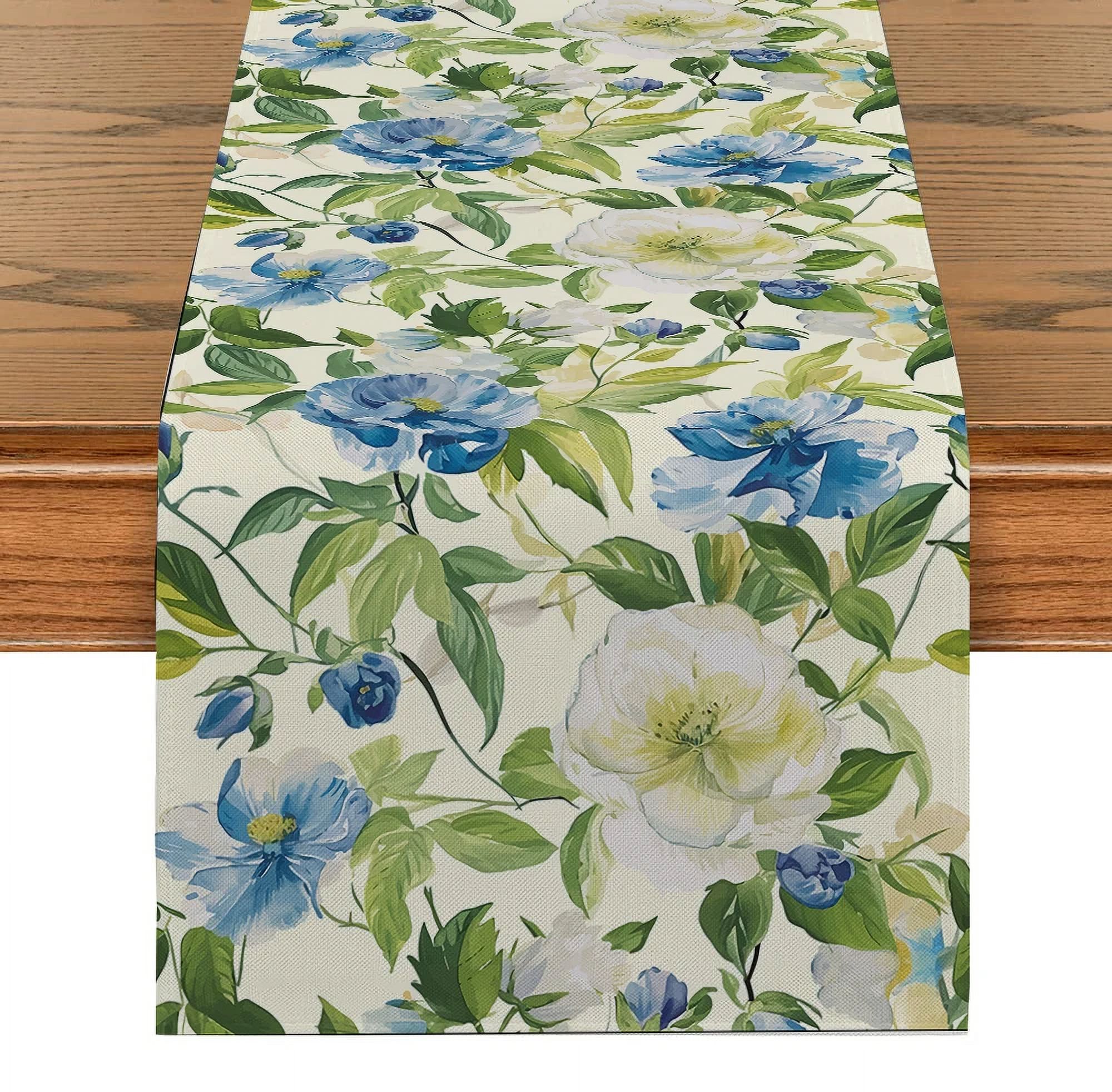 Plant Flower Table Runner Dining Table ration Kitchen Supplies ...