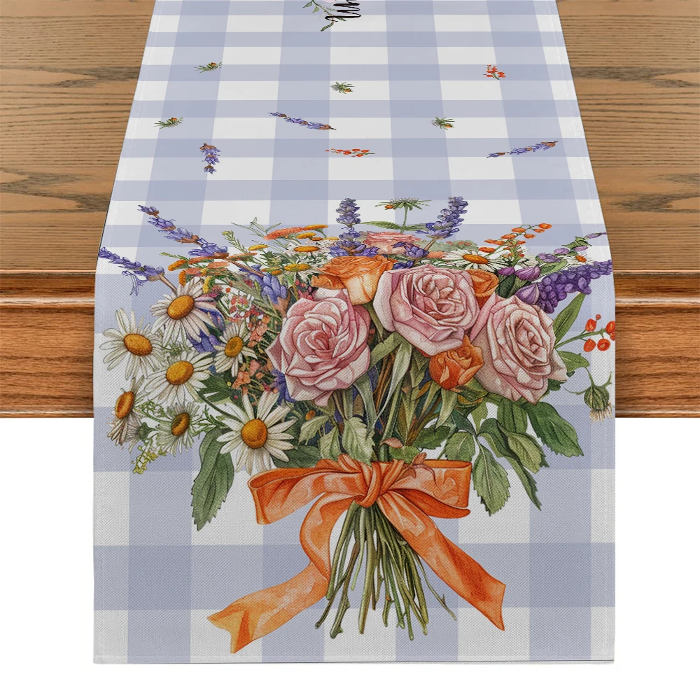 Plant Flower Table Runner Dining Table ration Kitchen Supplies ...