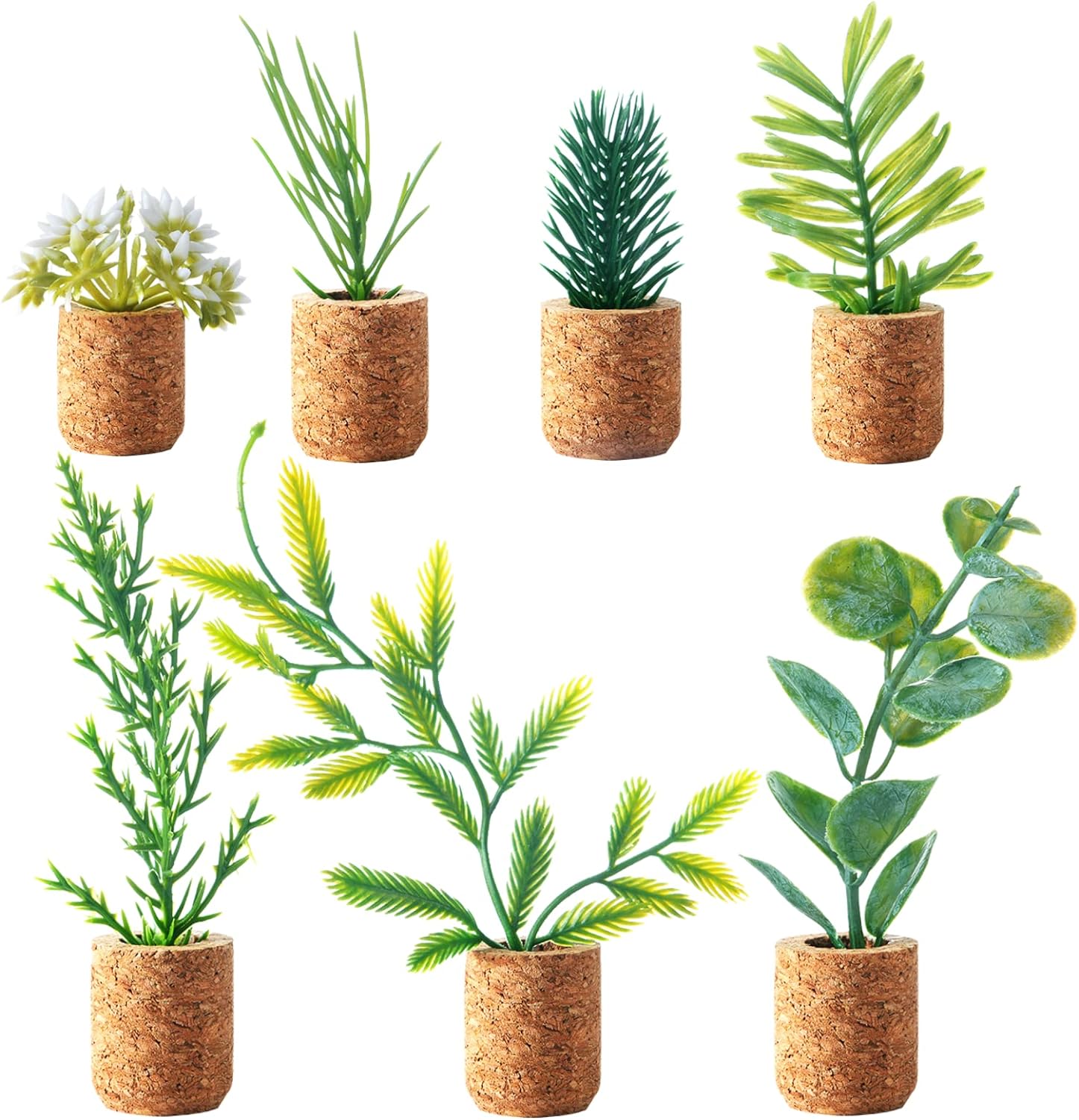 Plant Fridge Magnets-Mini Succulent Magnets Artificial Plants ...