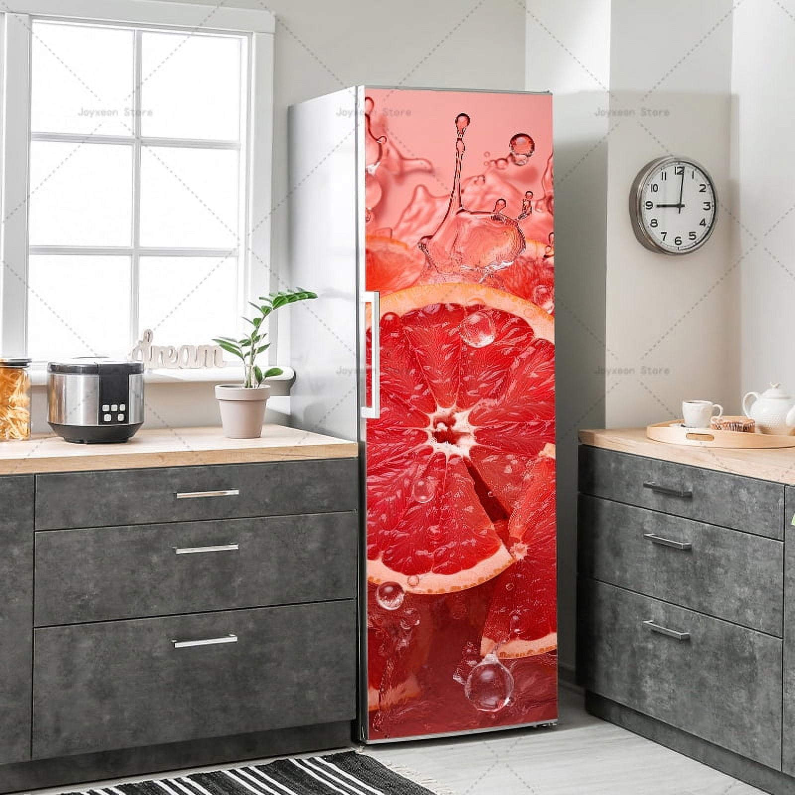 Plant Fruit Refrigerator Sticker Kitchen ration Removable Waterproof ...