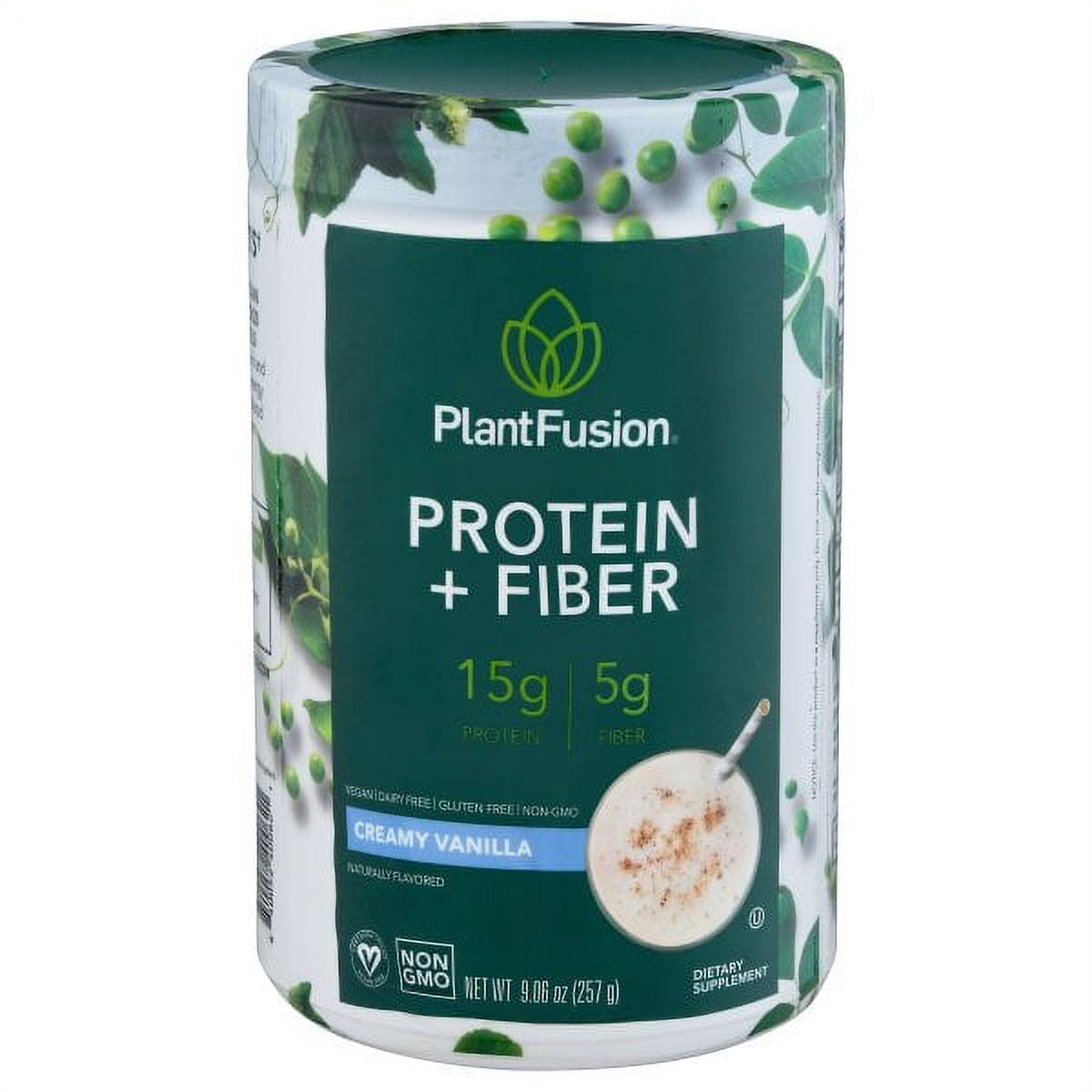 Plant Fusion Protein + Fiber, Creamy Vanilla Bean - 9.06 oz - Walmart.com