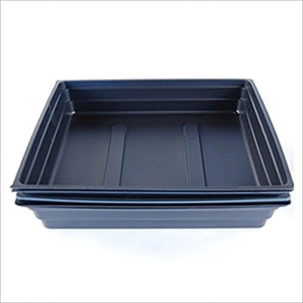 Plant Germination Drip Trays - Pack of 50-10" by 10" Black Plastic ...