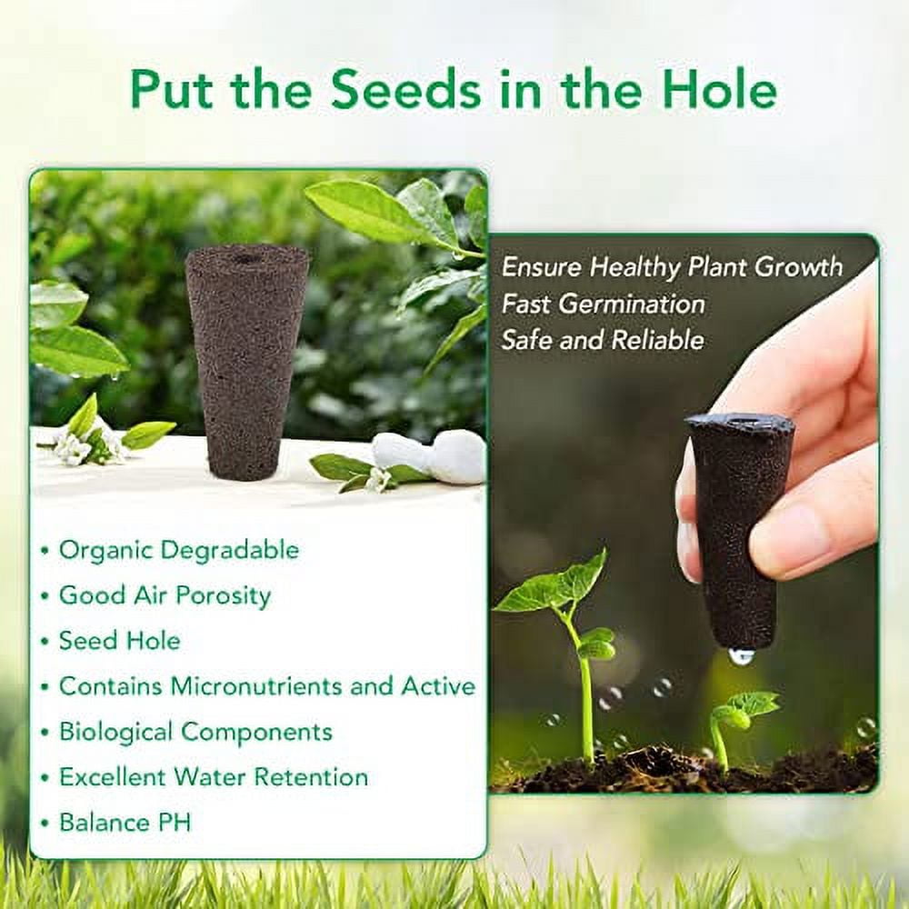 Plant Germination Kits, Seed Pods Kit Hydroponic Accessories 60pcs ...