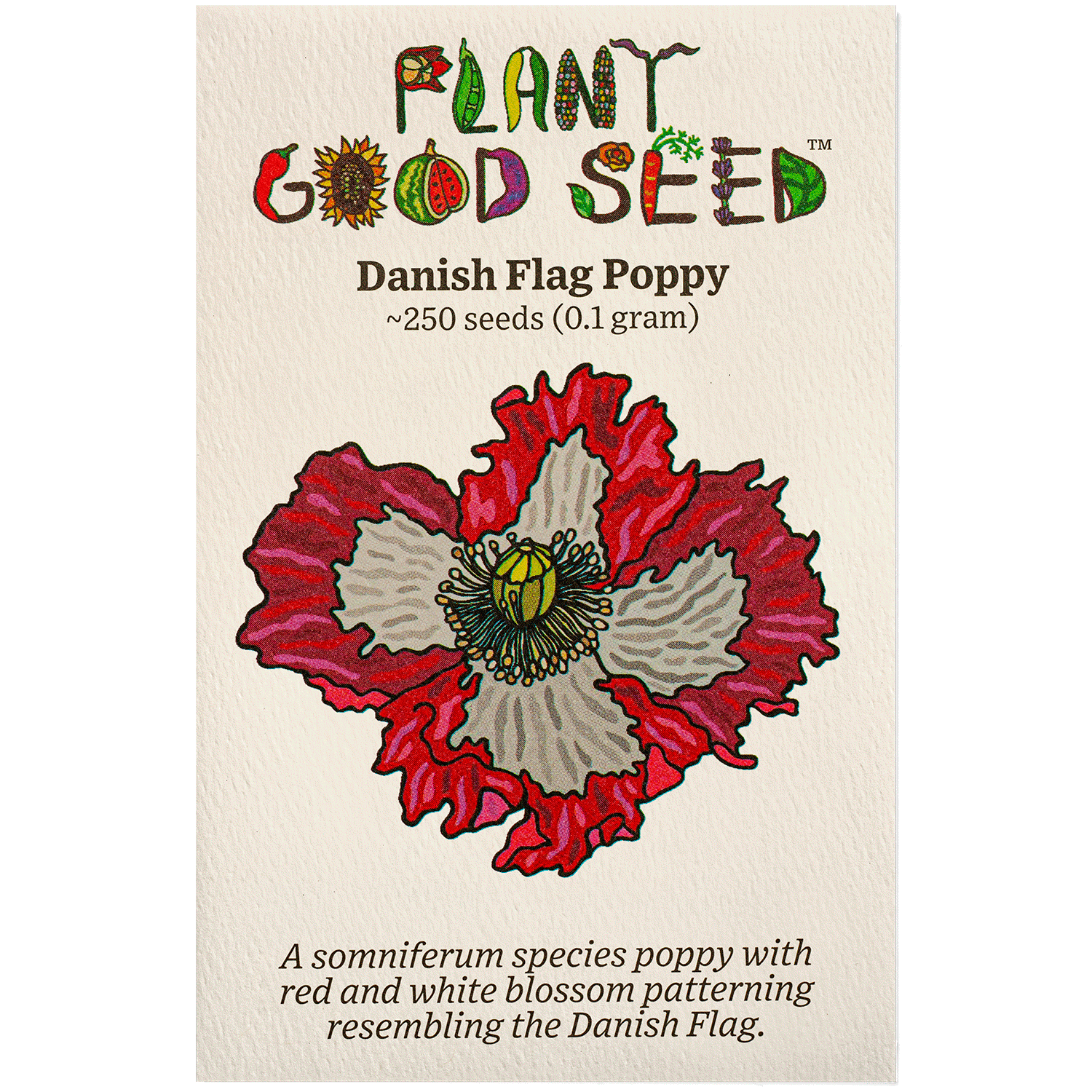 Plant Good Seed Danish Flag Poppy Seeds, Papaver Somniferum Strain ...
