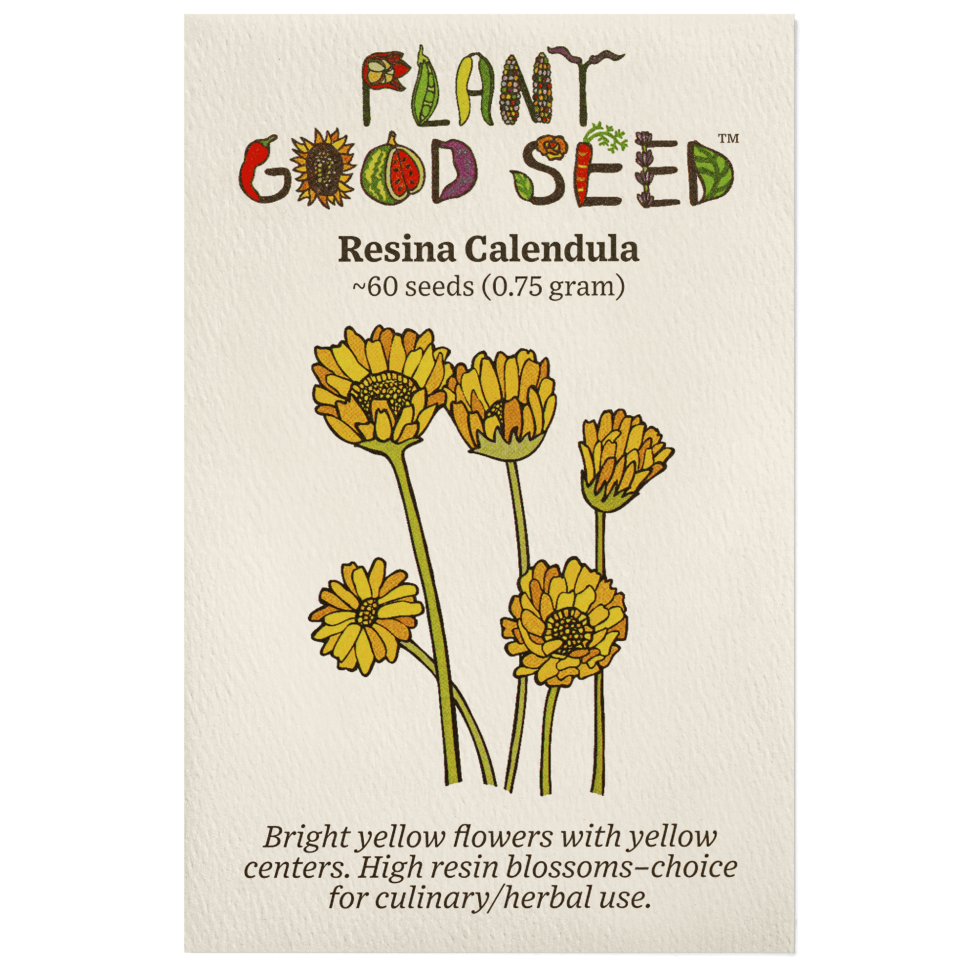 Plant Good Seed Resina Calendula Seeds for Planting Organic Partial Sun ...
