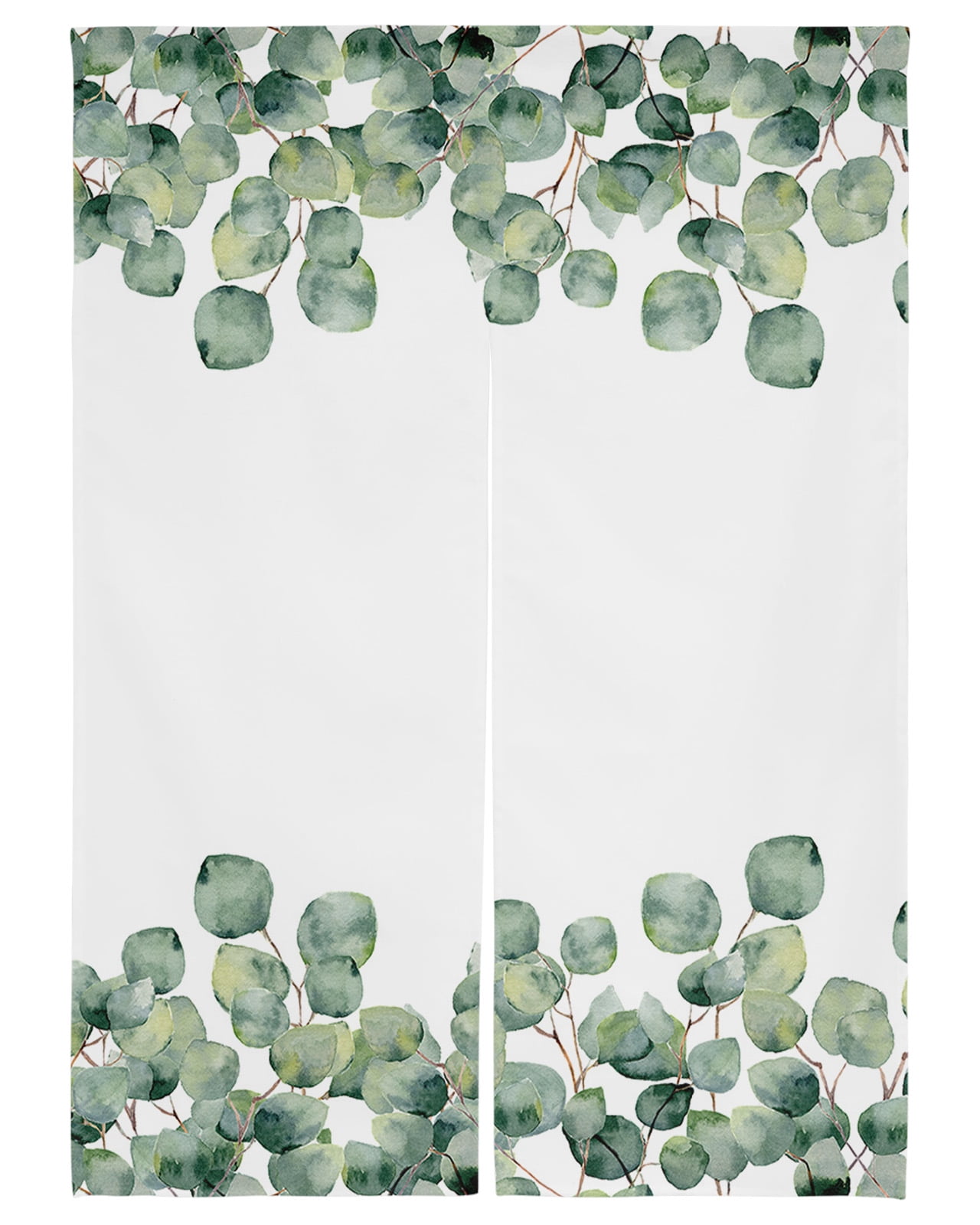 Plant Green Rattan Leaves Door Curtains Japanese Style Partition Split ...