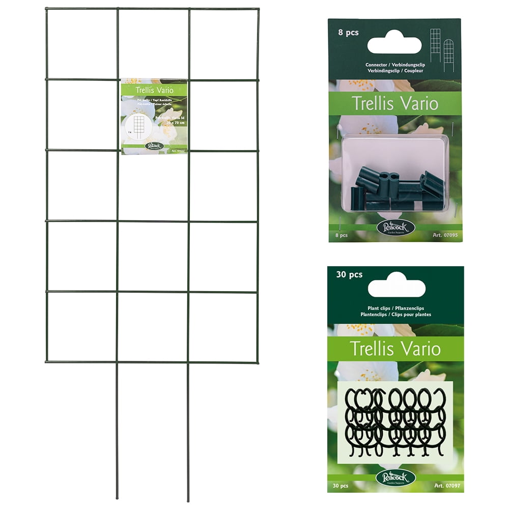 Plant Grid Trellis Kit- Medium Set of 2 with Connectors and Clips ...