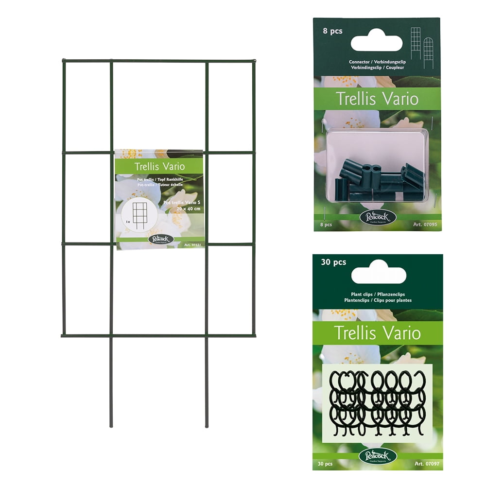 Plant Grid Trellis Kit- Small Set of 2 with Connectors and Clips ...