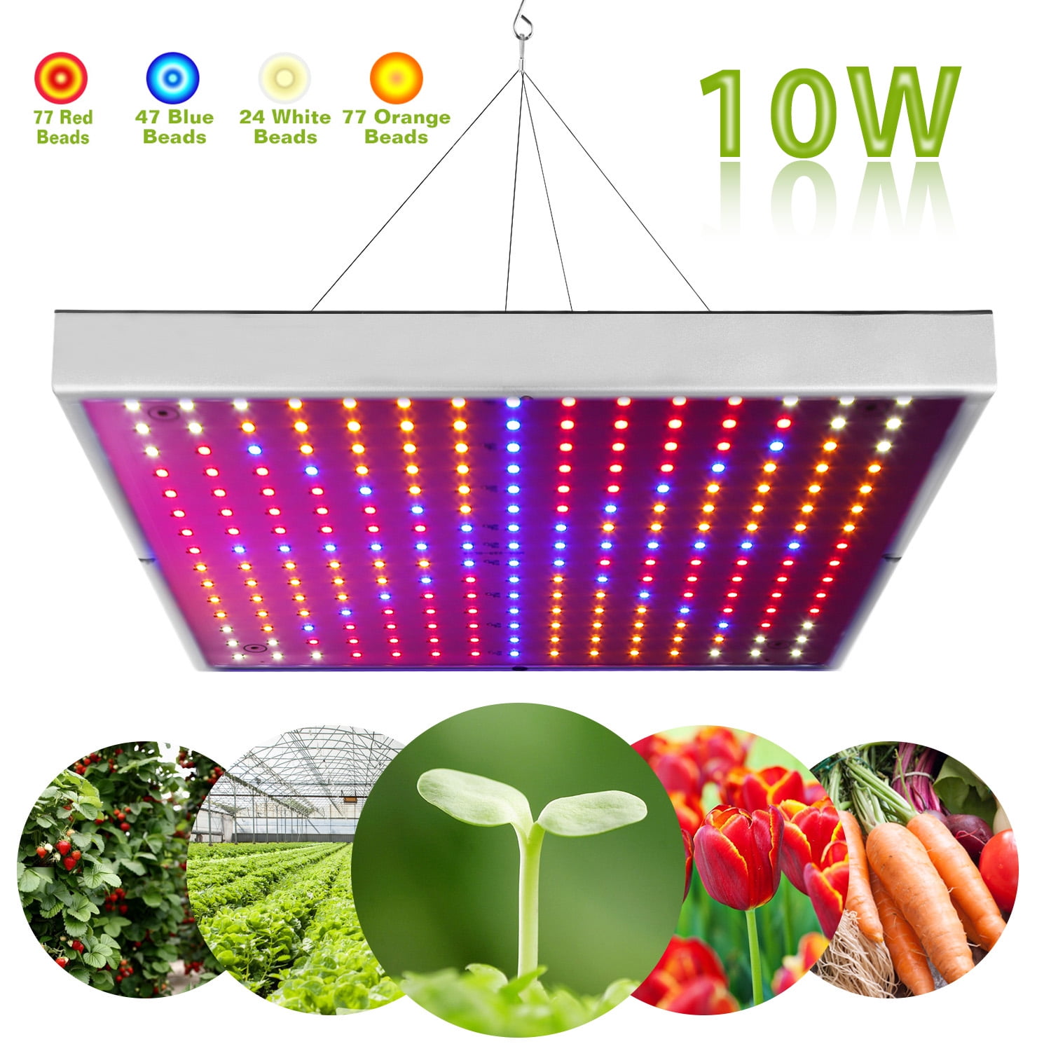 Plant Grow Lamp, iMounTEK 225 LED Grow Light with Full Spectrum for ...