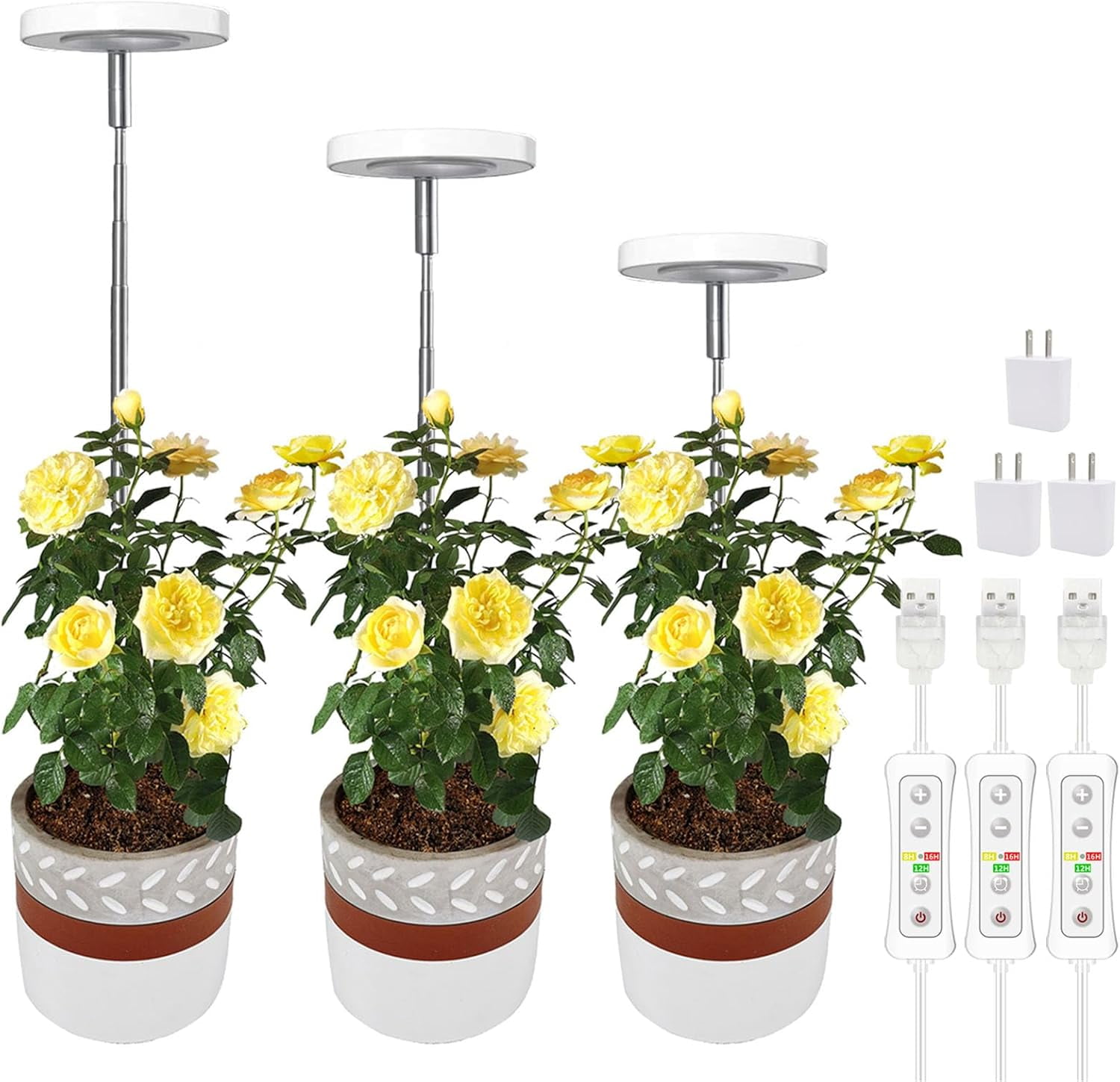 Plant Grow Light, LED Growing Light Full Spectrum for Indoor Plants ...