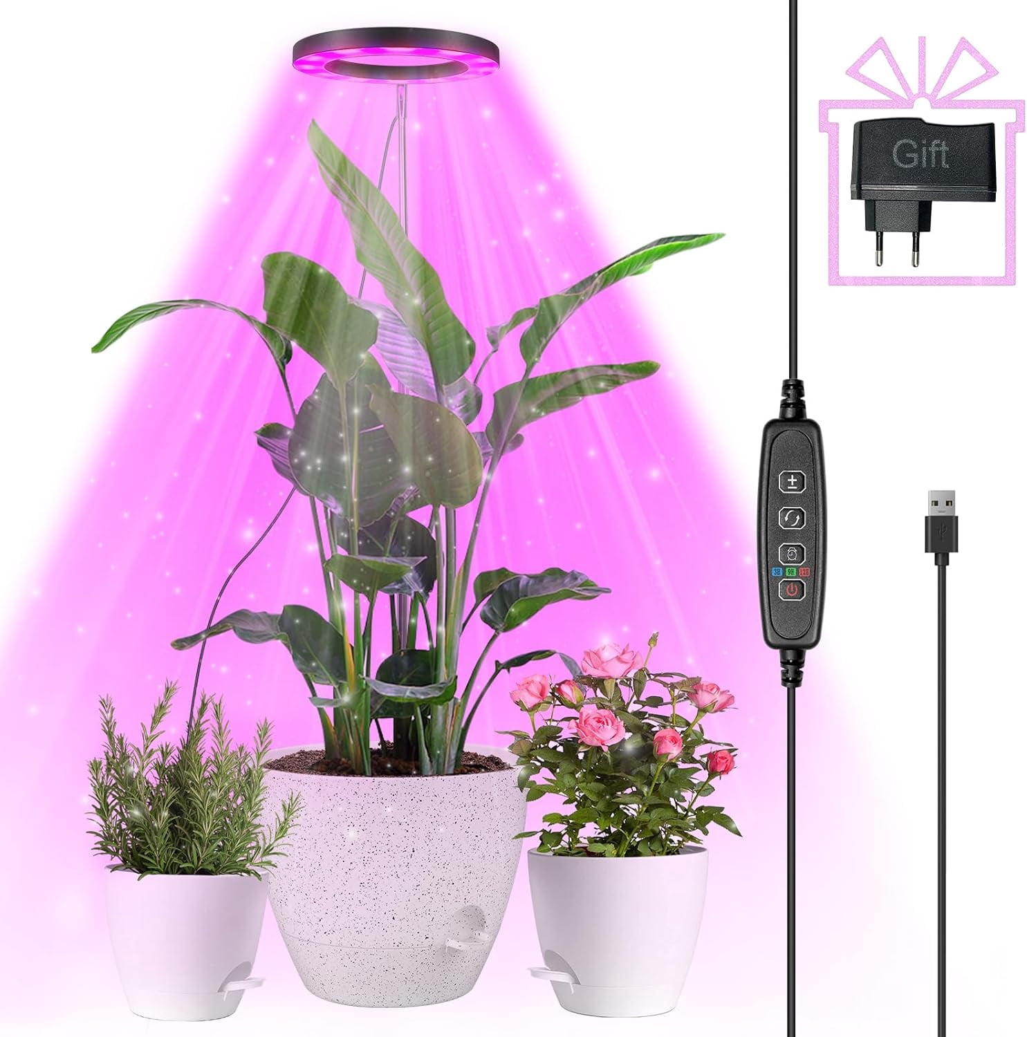 Plant Grow Light,LED Growing Light Full Spectrum for Large Plant Light ...