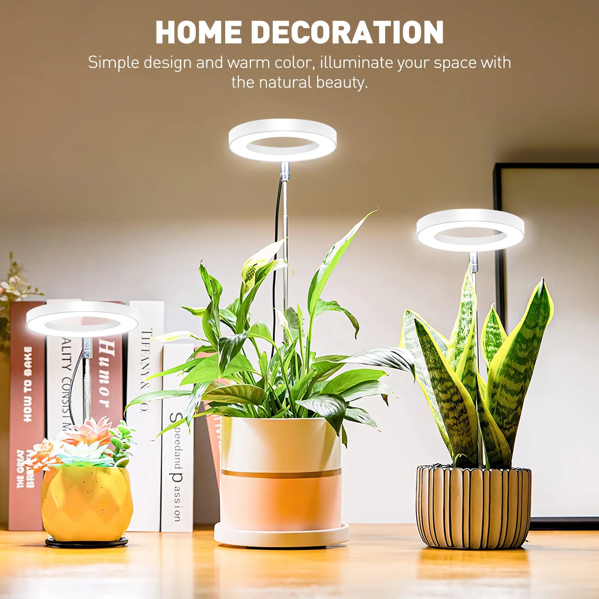 Plant Grow Light, LED Growing Light for Indoor Plants, Full Spectrum ...