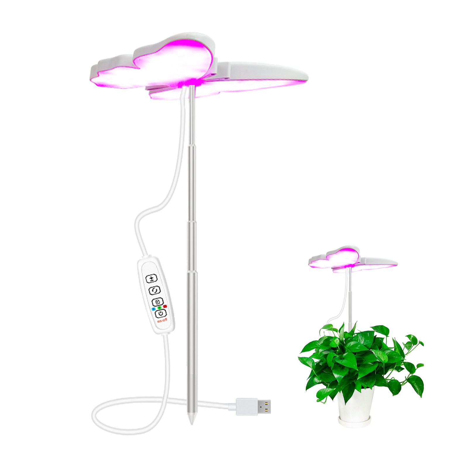 Plant Growth Lamp For Green Plants And Flowers Led Butterfly Creative ...