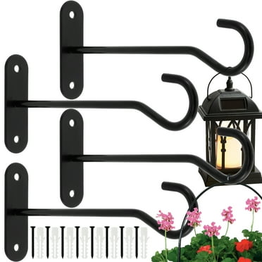 2 Pack Outdoor Hanging Plant Hook, Balcony Plant Hangers Indoor, Bird ...