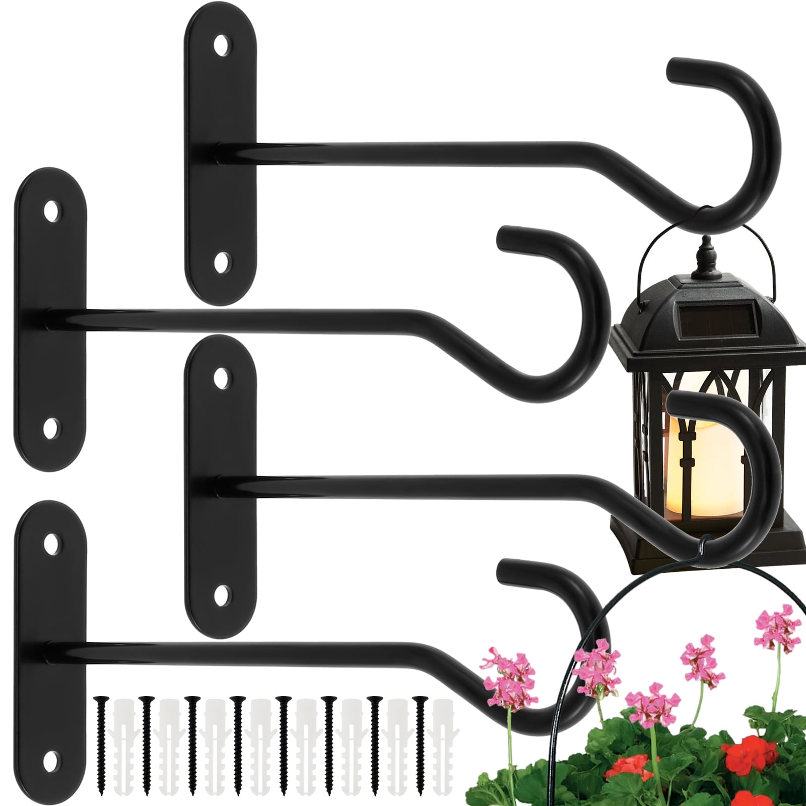 Plant Hanger 6 Inch Wall Plant Hook Supports up to 22lbs Iron Plant ...