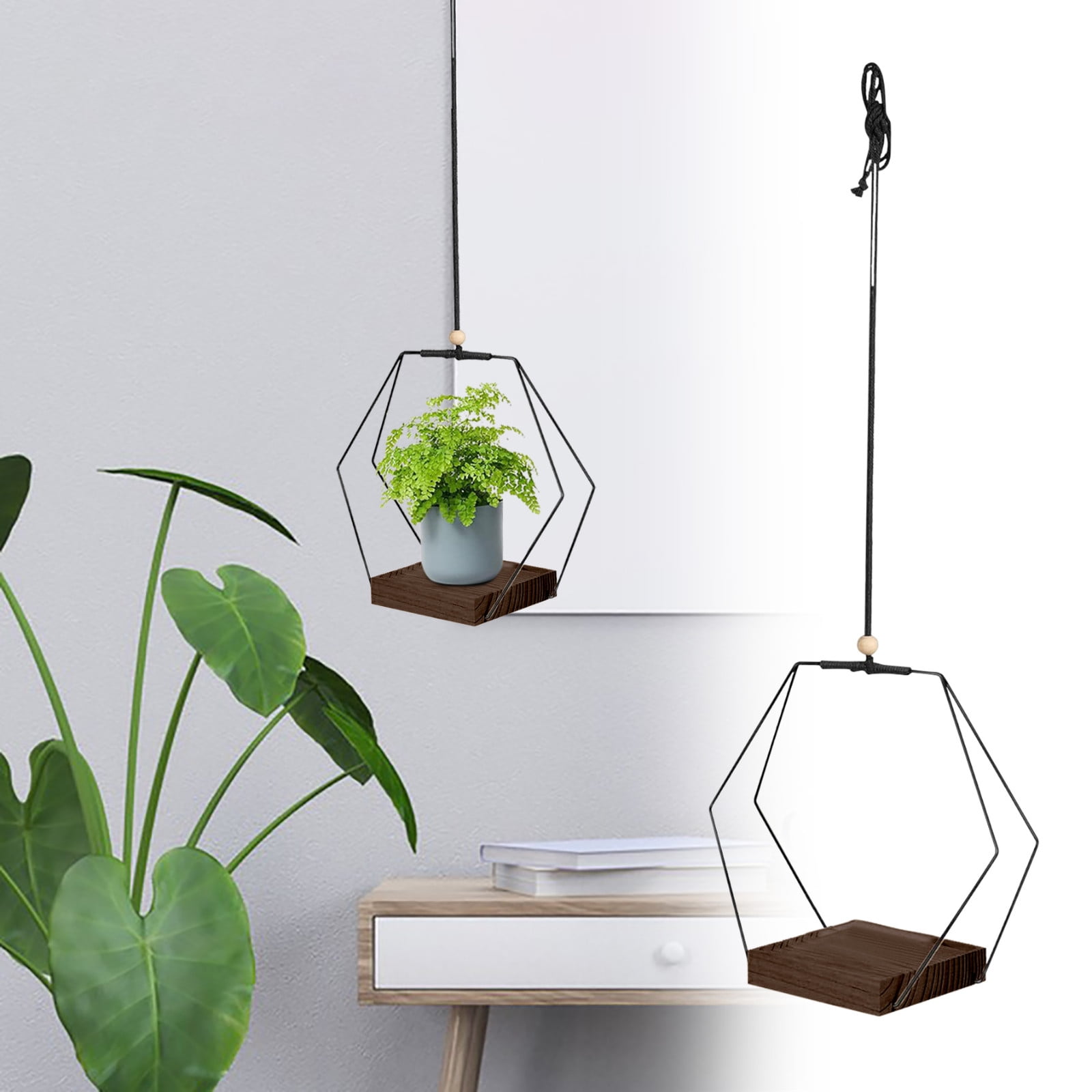 Plant Hanger for Indoor Outdoor - 12 Inch Titanium Steel Hanging ...